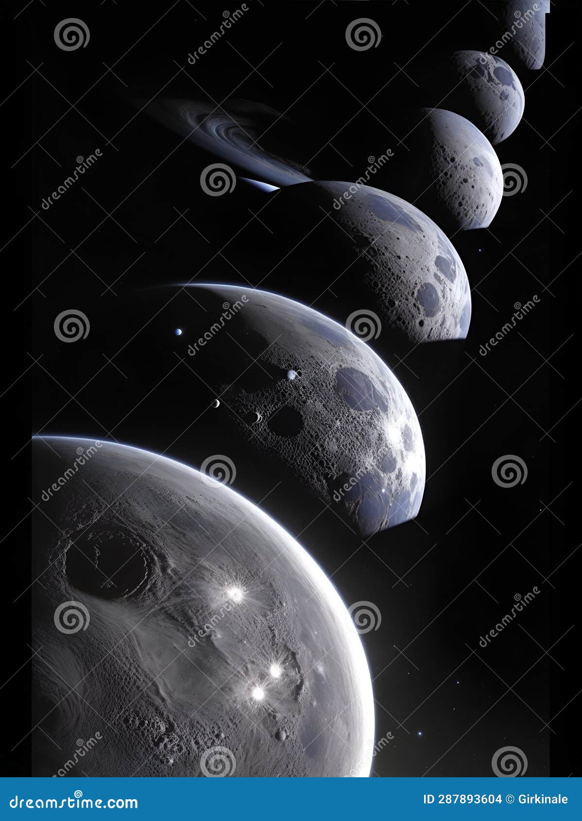 The Planets are Lined Up, Space Stock Illustration - Illustration of ...