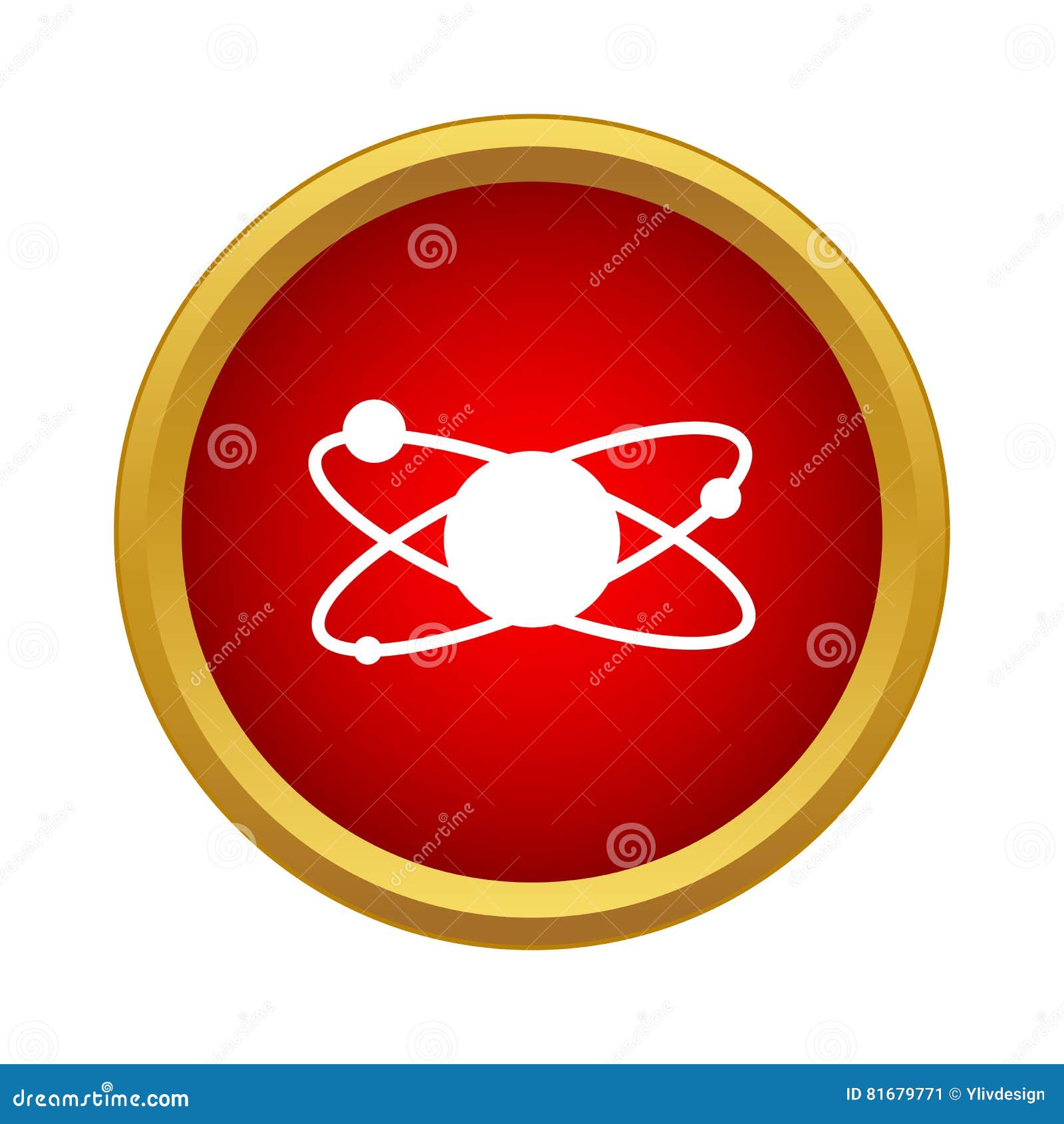 Planets and Orbits Icon, Simple Style Stock Vector - Illustration of ...