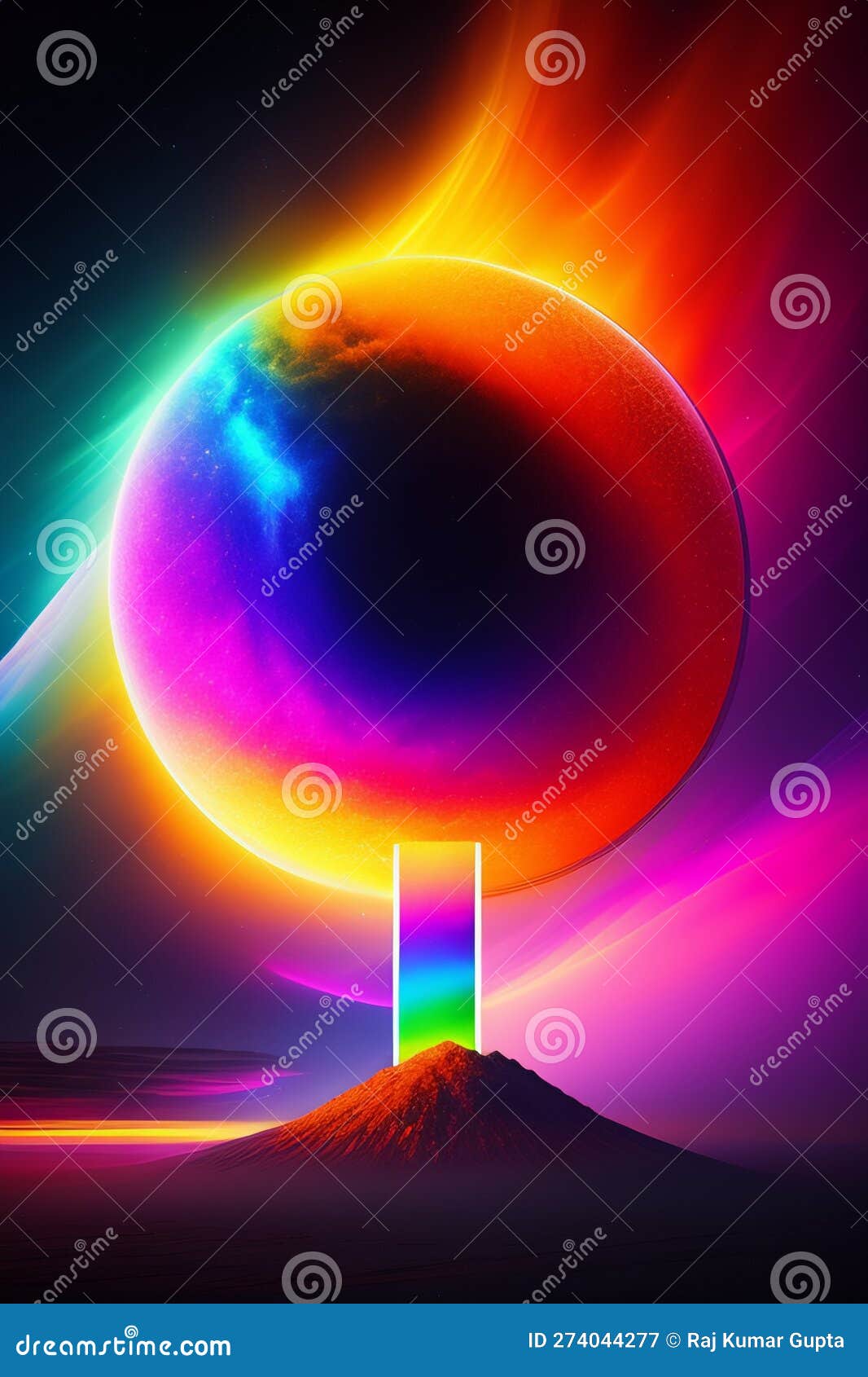 The Planets of Our Solar System. Ai Generated. Stock Illustration ...