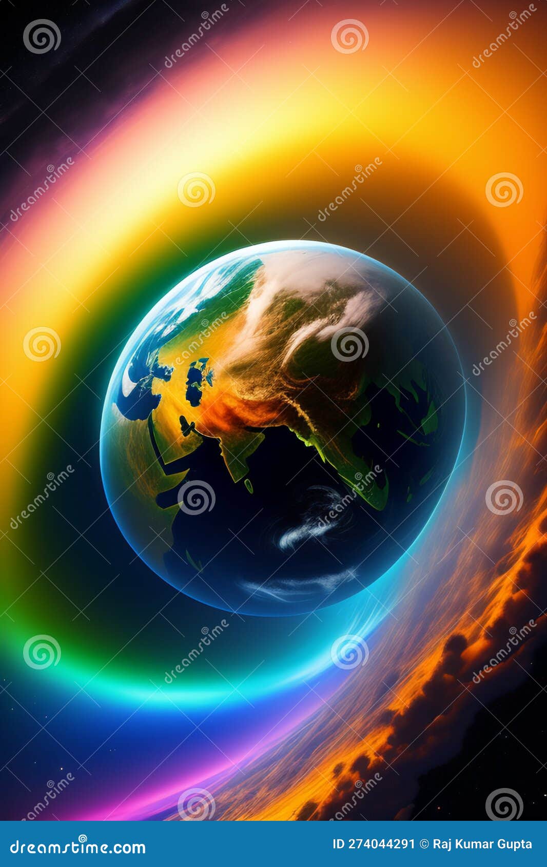 The Planets of Our Solar System. Ai Generated. Stock Illustration ...