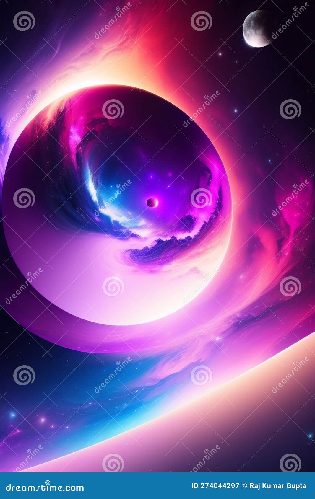 The Planets of Our Solar System. Ai Generated. Stock Illustration ...