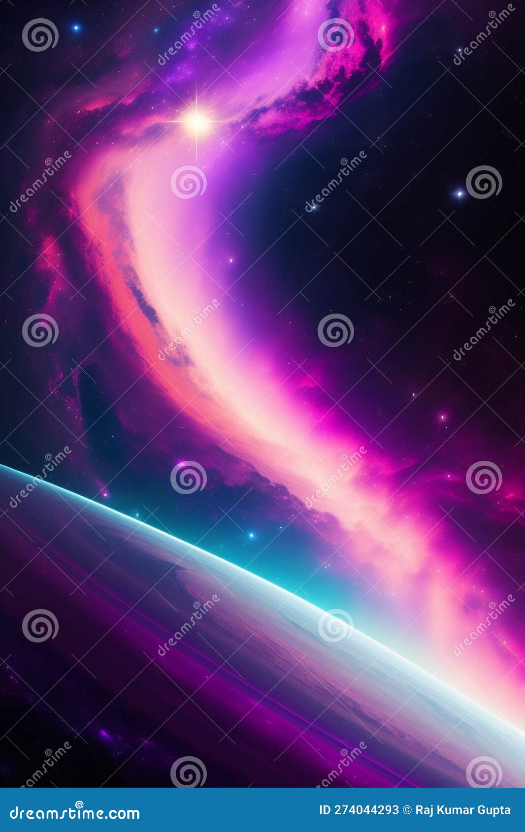 The Planets of Our Solar System. Ai Generated. Stock Illustration ...