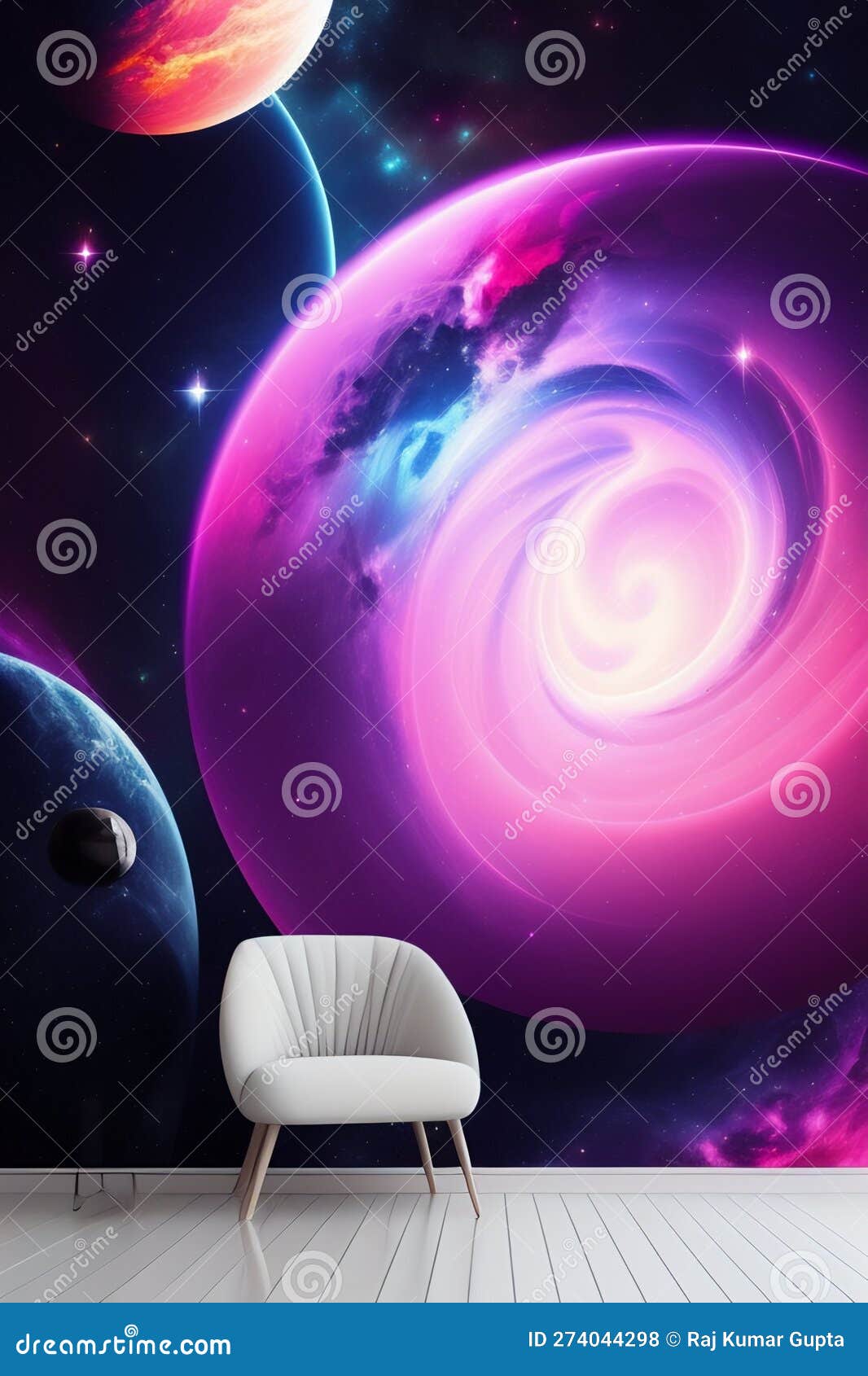 The Planets of Our Solar System. Ai Generated. Stock Illustration ...