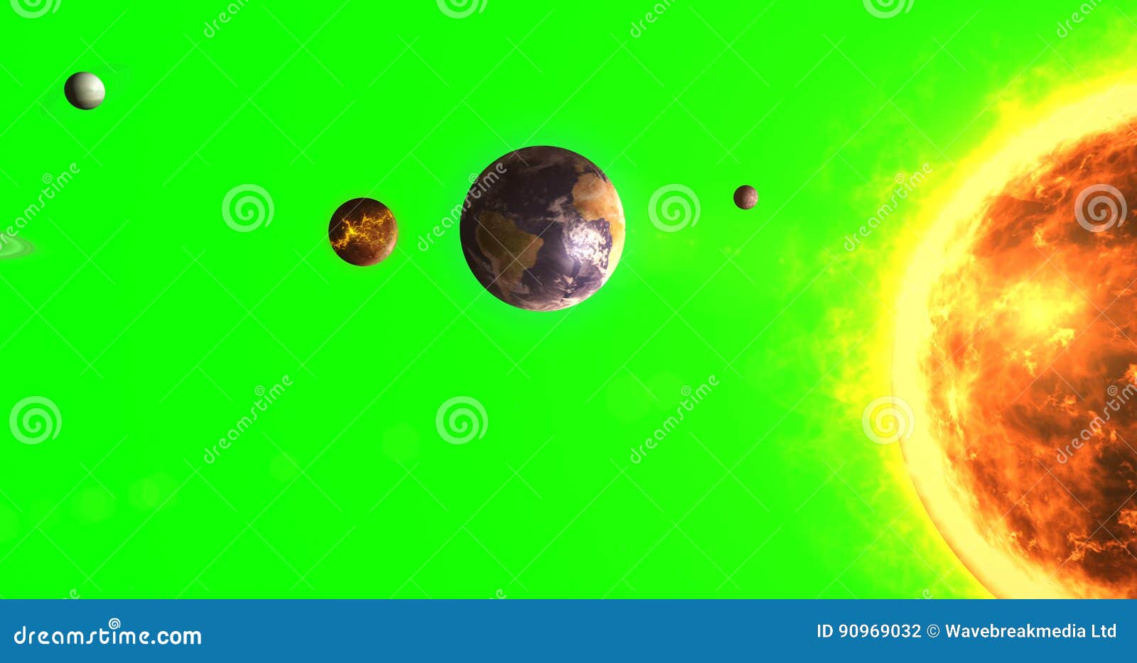 Planets Revolving Around the Sun Stock Footage - Video of galaxy, 1080p ...