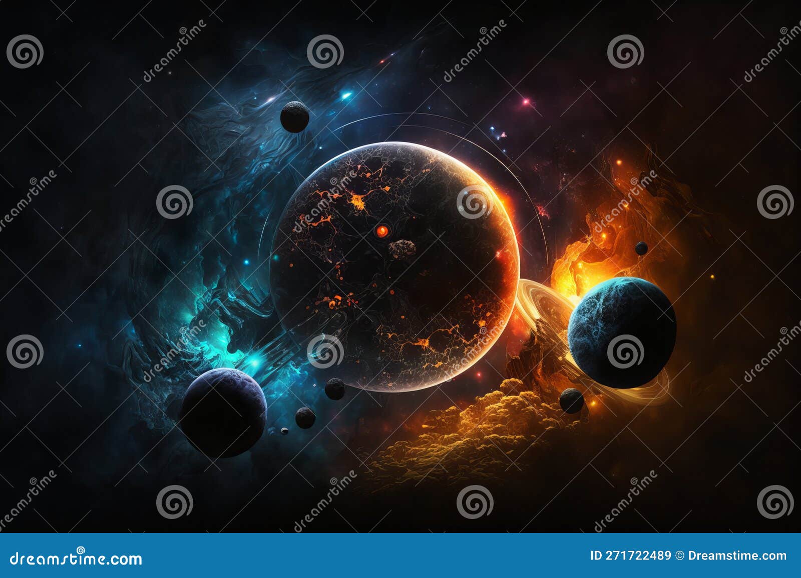 Solar system planet stock illustration. Illustration of outer - 271722489