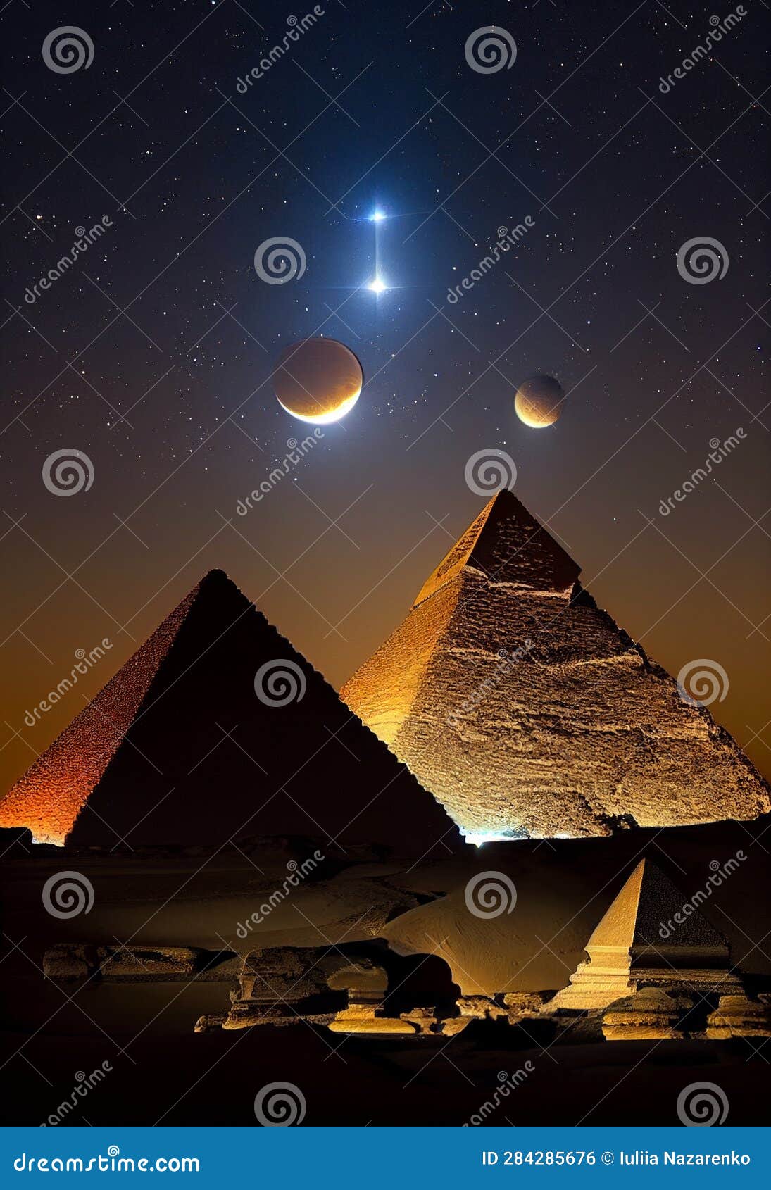 Giza Pyramids Planets