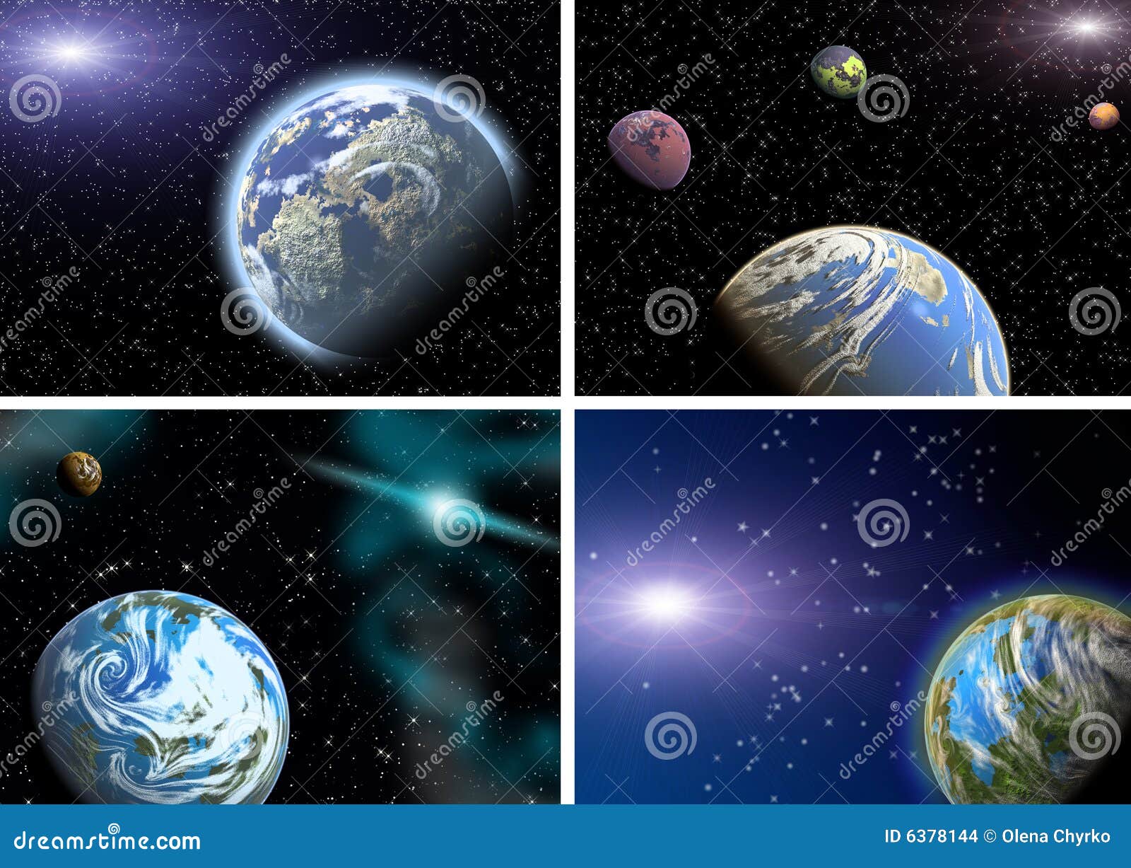 Space Collage Royalty-Free Stock Photography | CartoonDealer.com #11879285