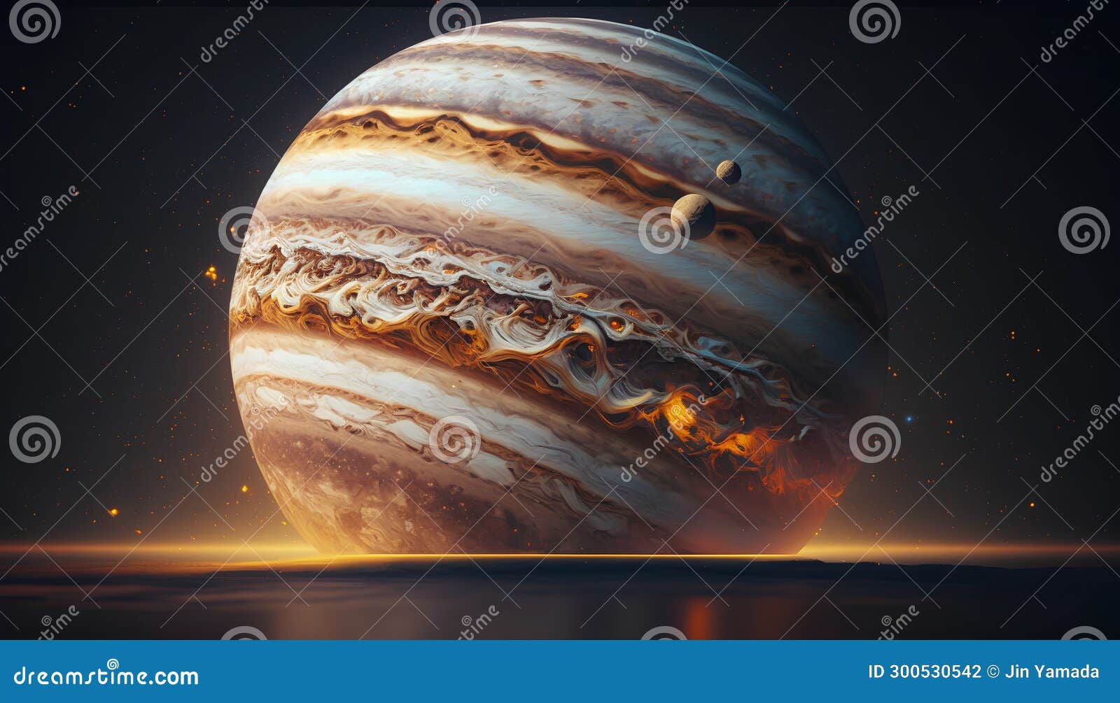 Planets in Space. Solar System. Cosmos Art Stock Illustration ...
