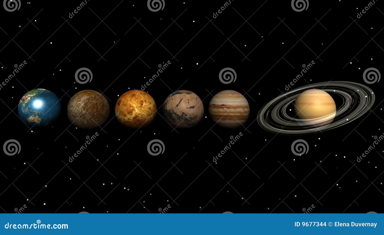 Planets in the universe stock illustration. Illustration of planets ...
