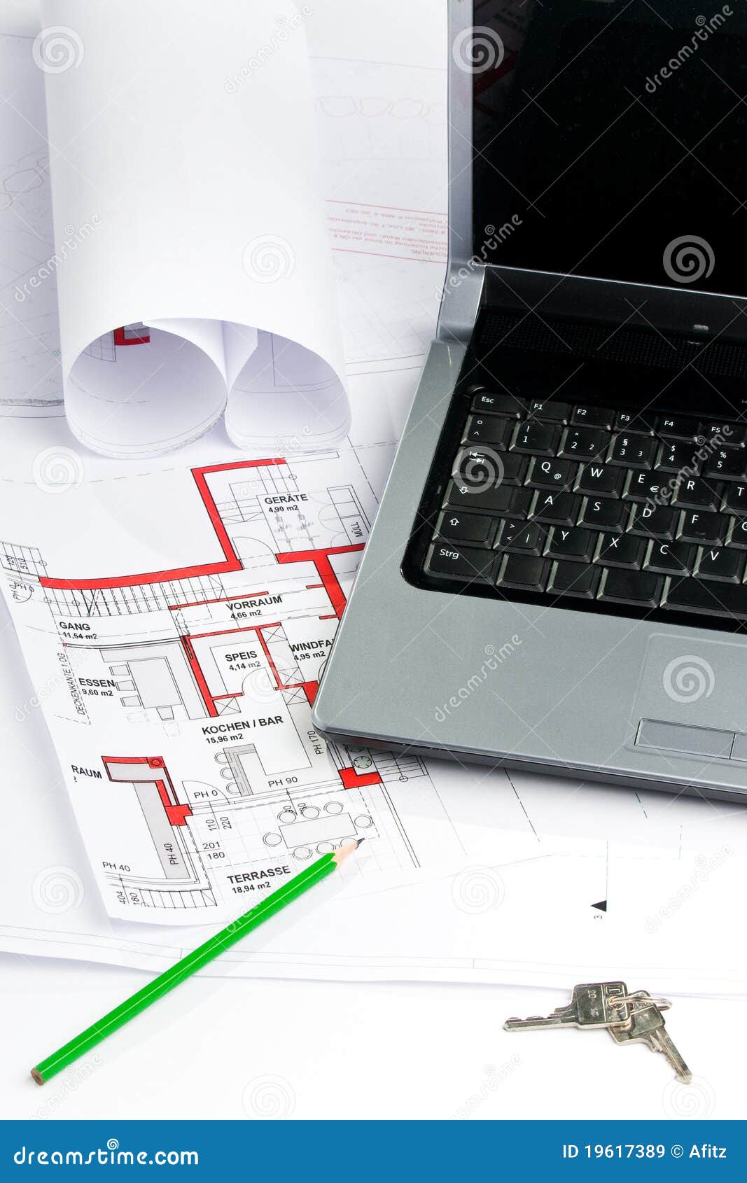 Planing a house stock image. Image of detail, plan, estate - 19617389