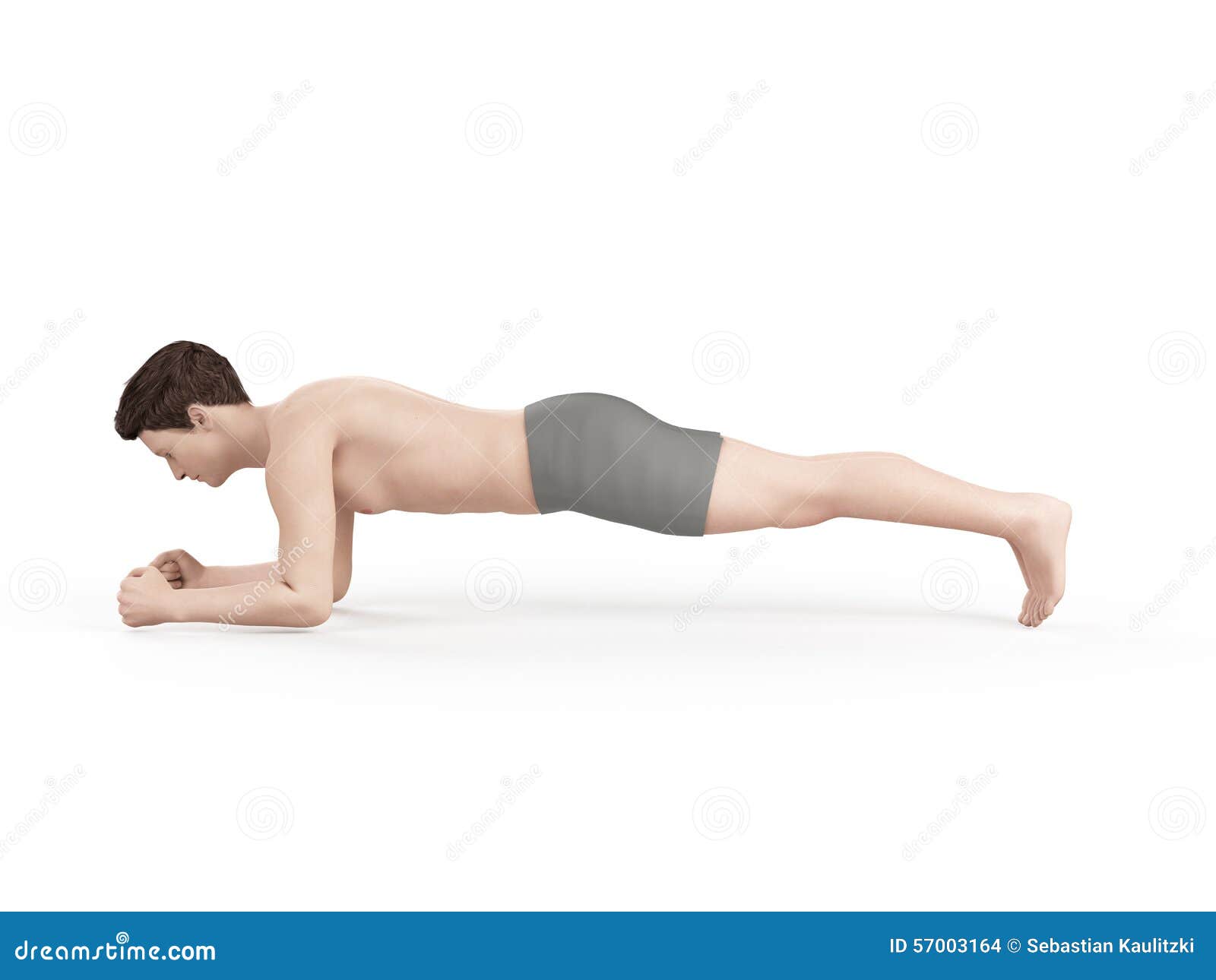 Plank stock illustration. Illustration of flexing, toned - 57003164