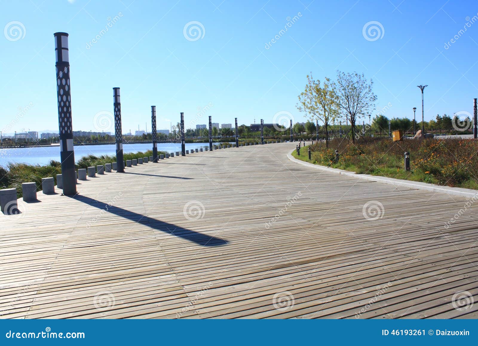 Plank road stock image. Image of nature, footpath, blue - 46193261