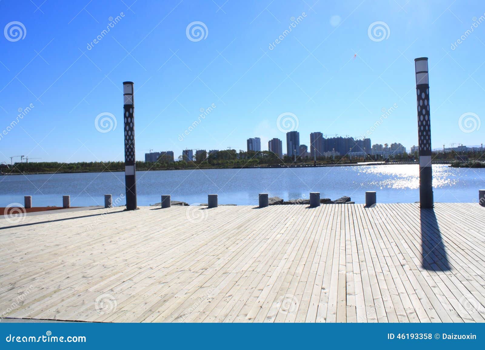 Plank road stock photo. Image of river, city, lake, built - 46193358