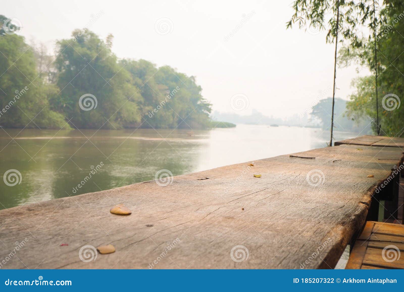 Plank on the waterfront stock photo. Image of landscape - 185207322