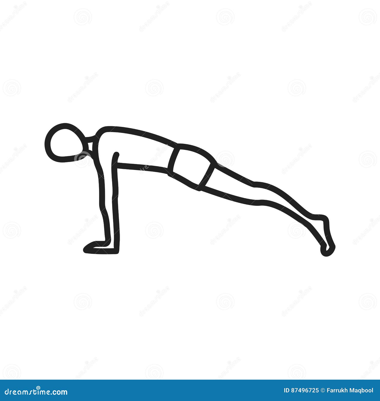 Plankan poserar vektor illustrationer. Illustration av övning - 87496725