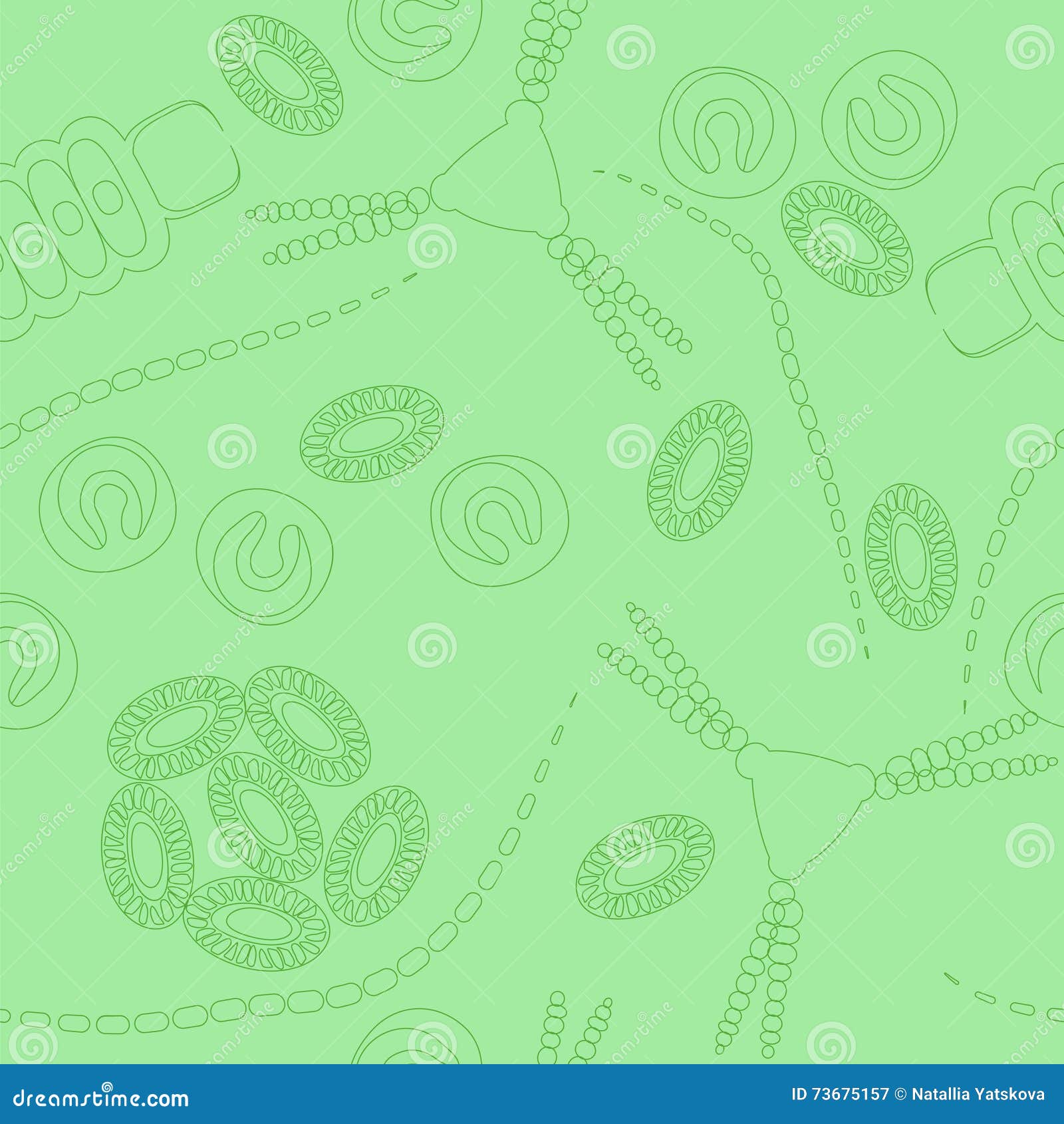 Plankton seamless pattern stock vector. Illustration of contractile ...