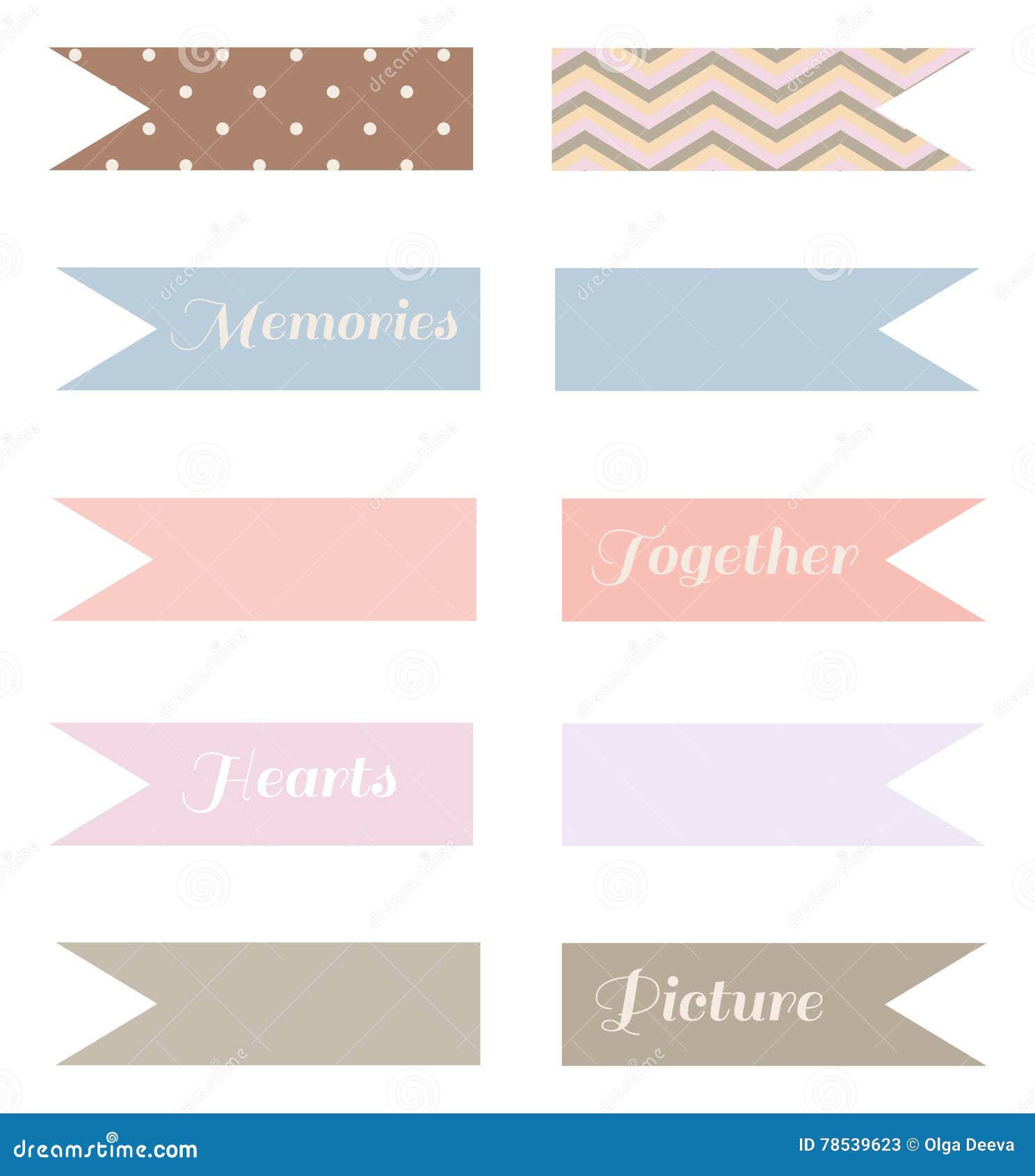 Planner Banners stock vector. Illustration of draw, decor - 78539623