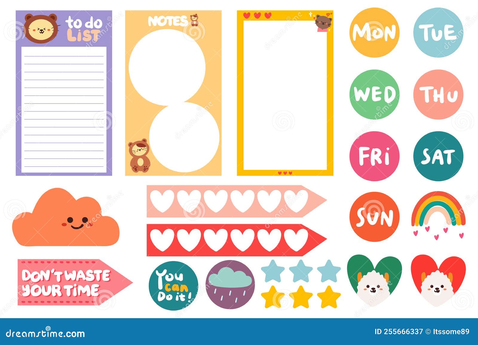 Planner Sticker and Note Paper Set for Journal, Diary and Scrapbook ...