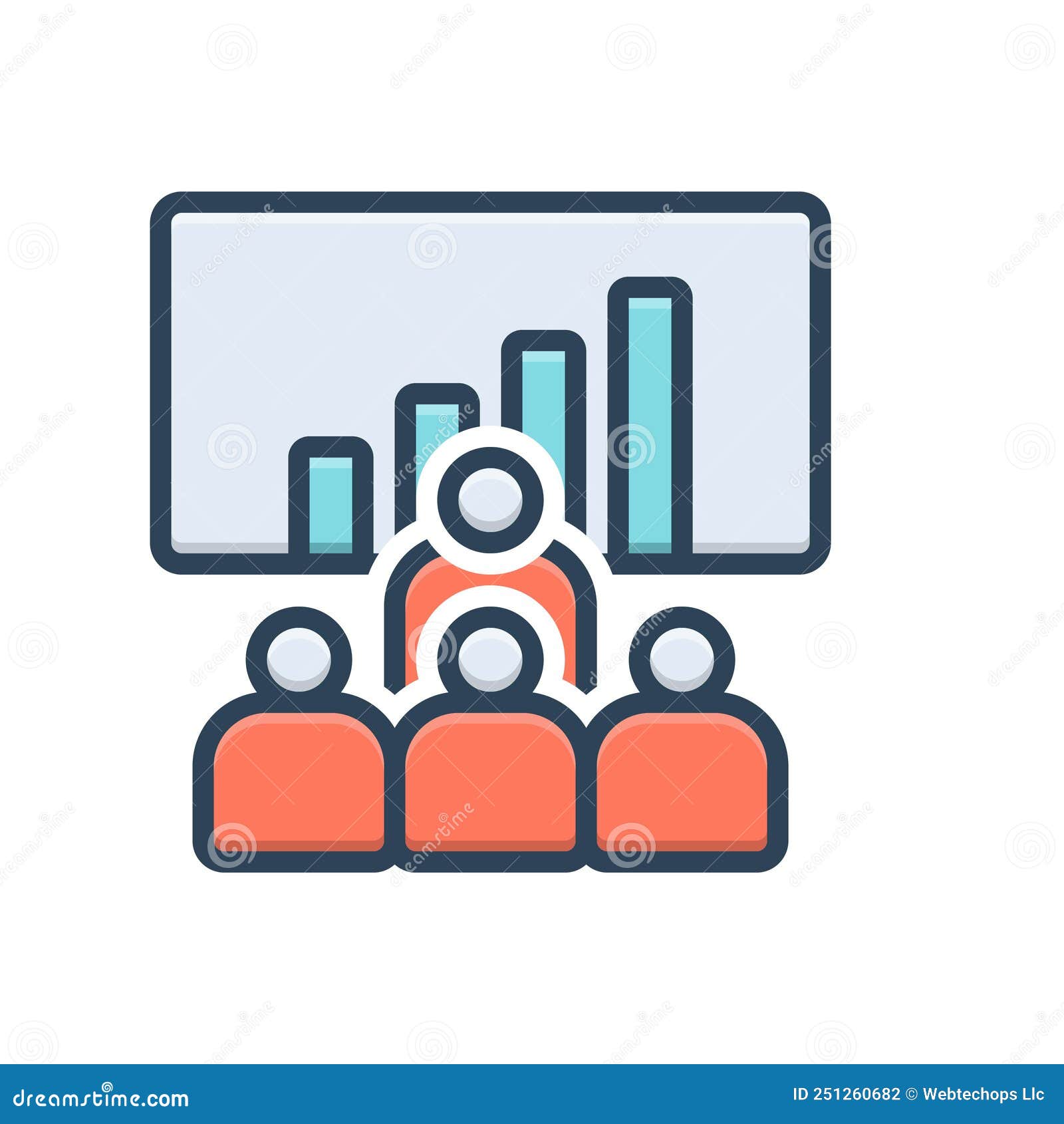 Color Illustration Icon Planner, Executive and Manager Stock ...