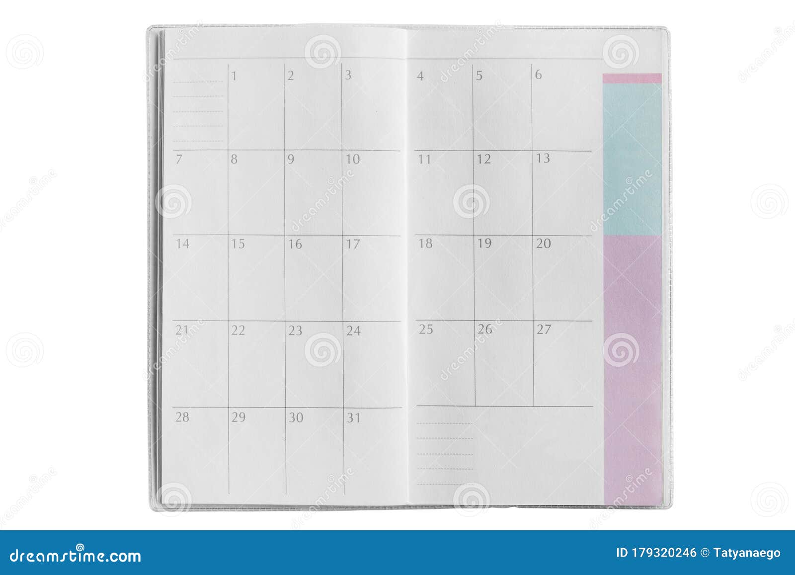 Daily planner isolated stock photo. Image of planner - 179320246