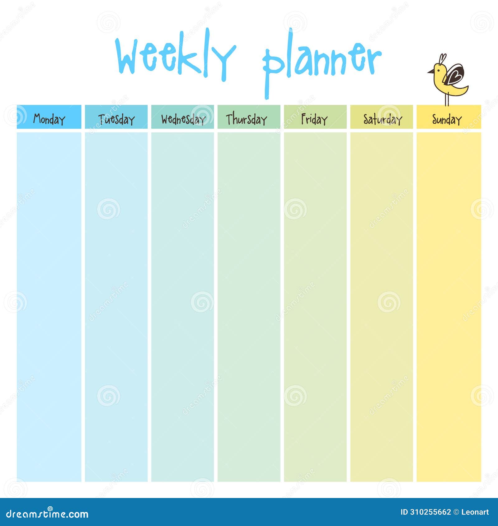 Planner. Note Paper, Notes, To Do List Stock Vector - Illustration of ...