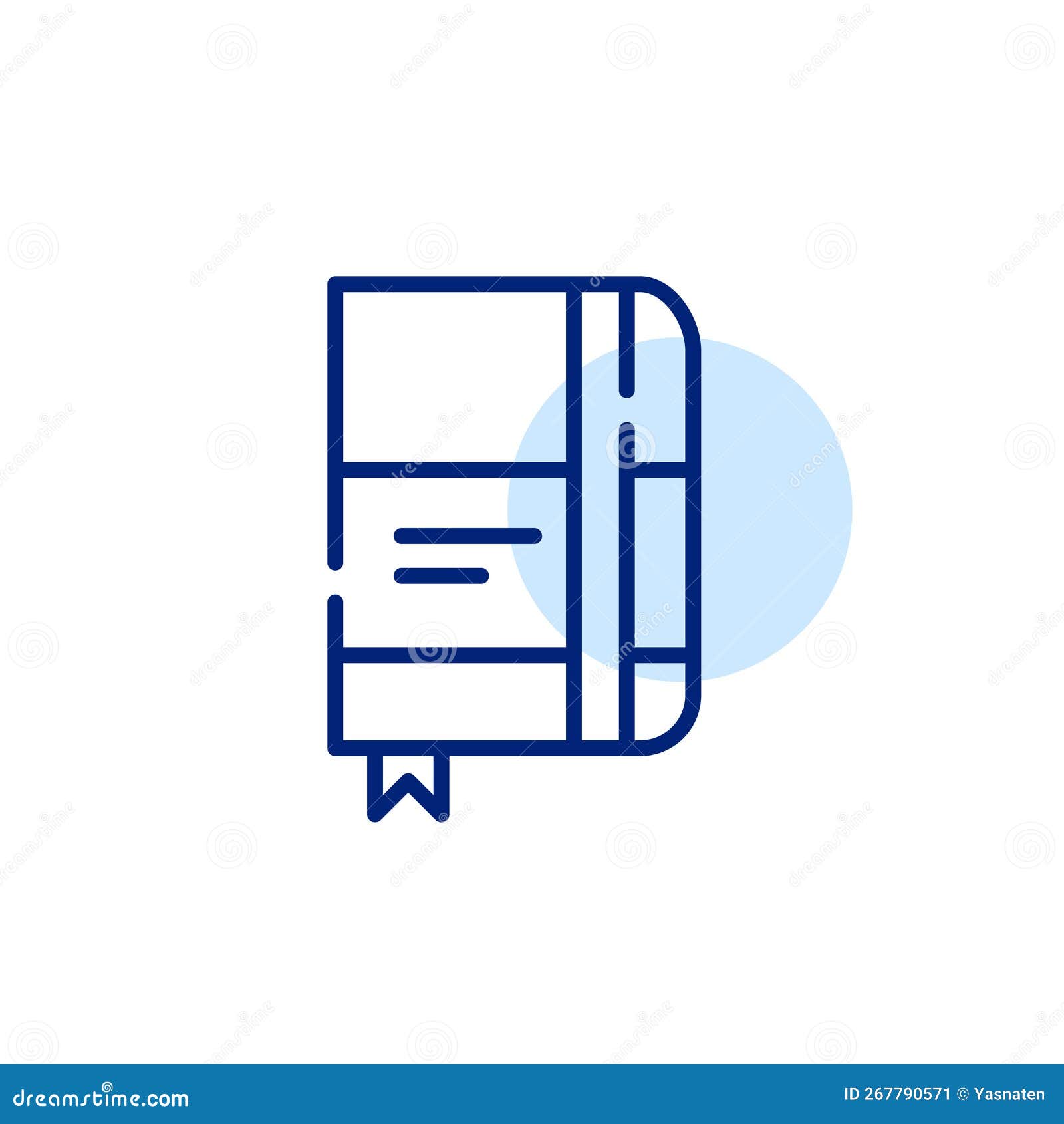 Planner Notebook Icon. Pixel Perfect, Editable Stroke Art Stock Vector ...