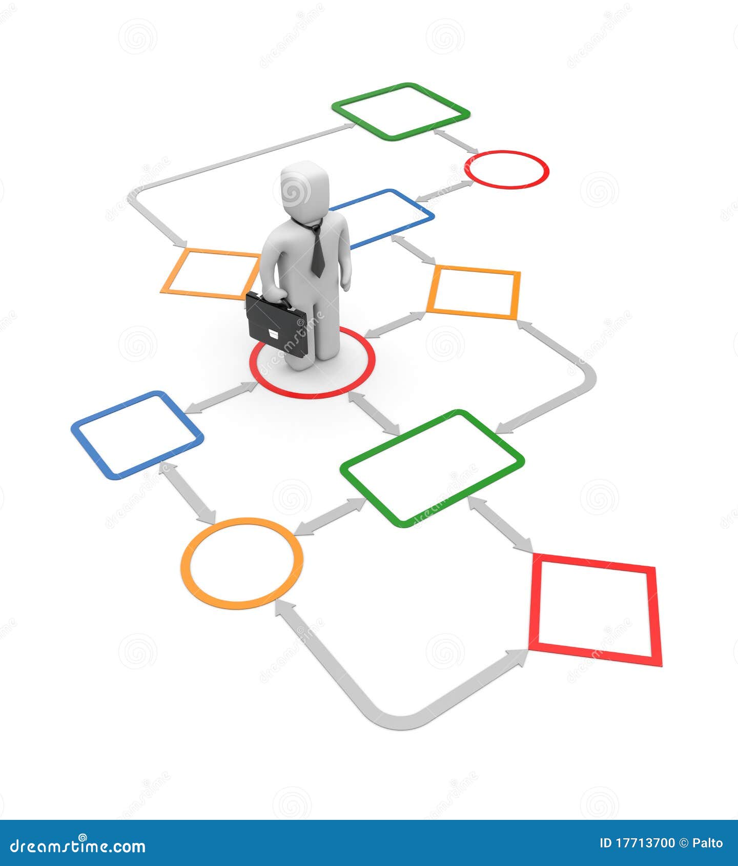 Planning stock illustration. Illustration of briefcase - 17713700
