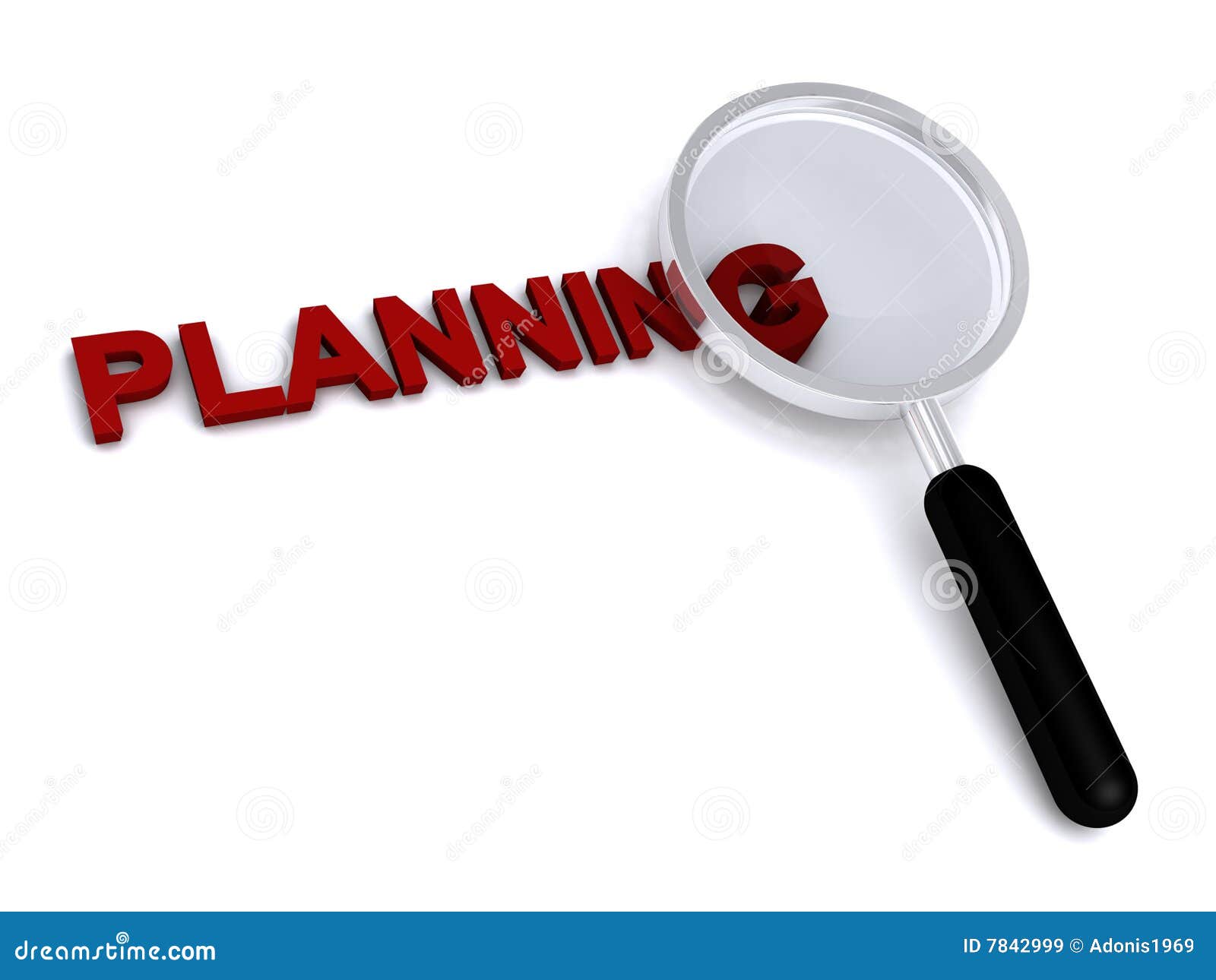 Planning stock illustration. Illustration of bank, magnifying - 7842999