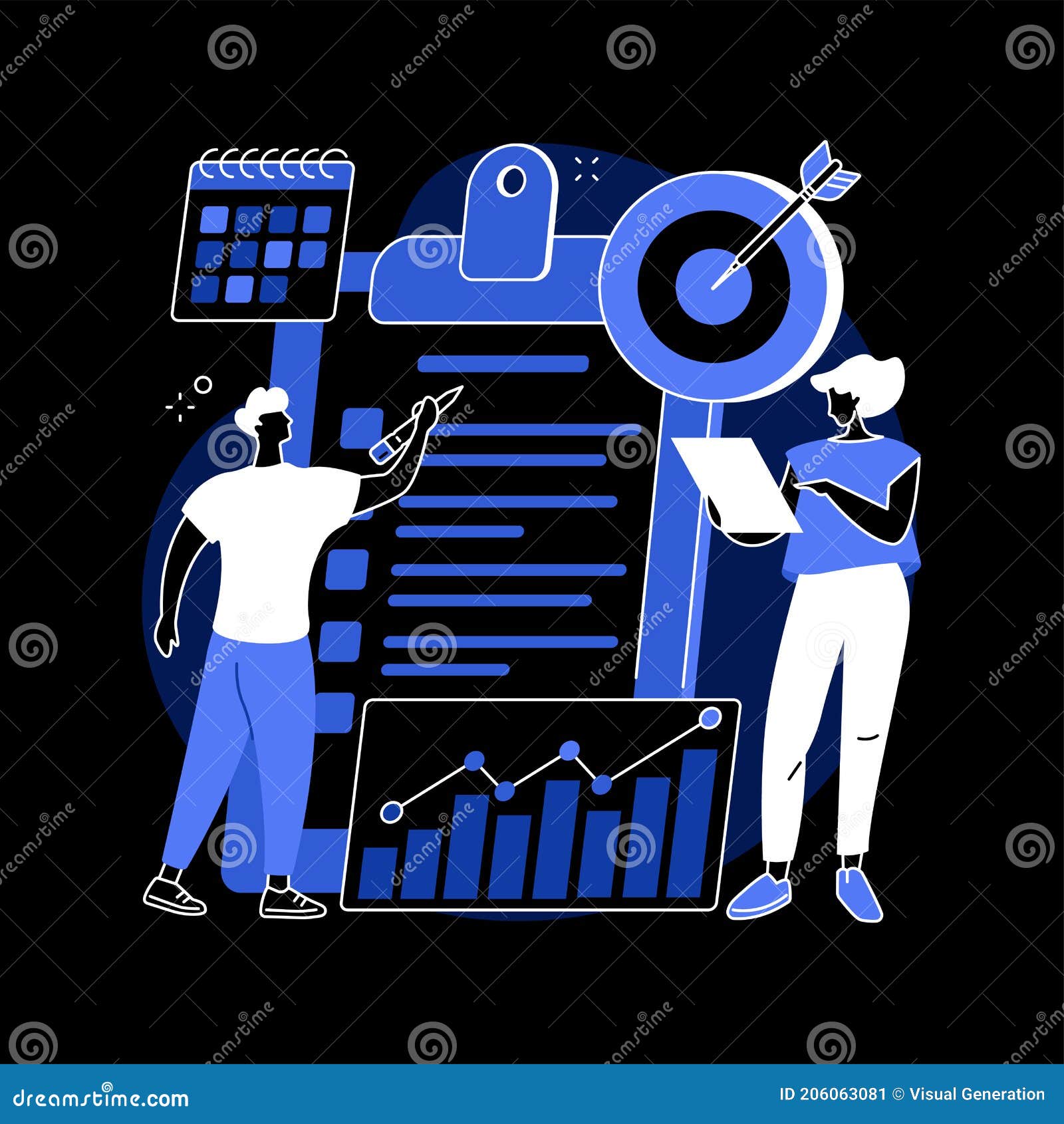 Planning Abstract Concept Vector Illustration. Stock Vector ...