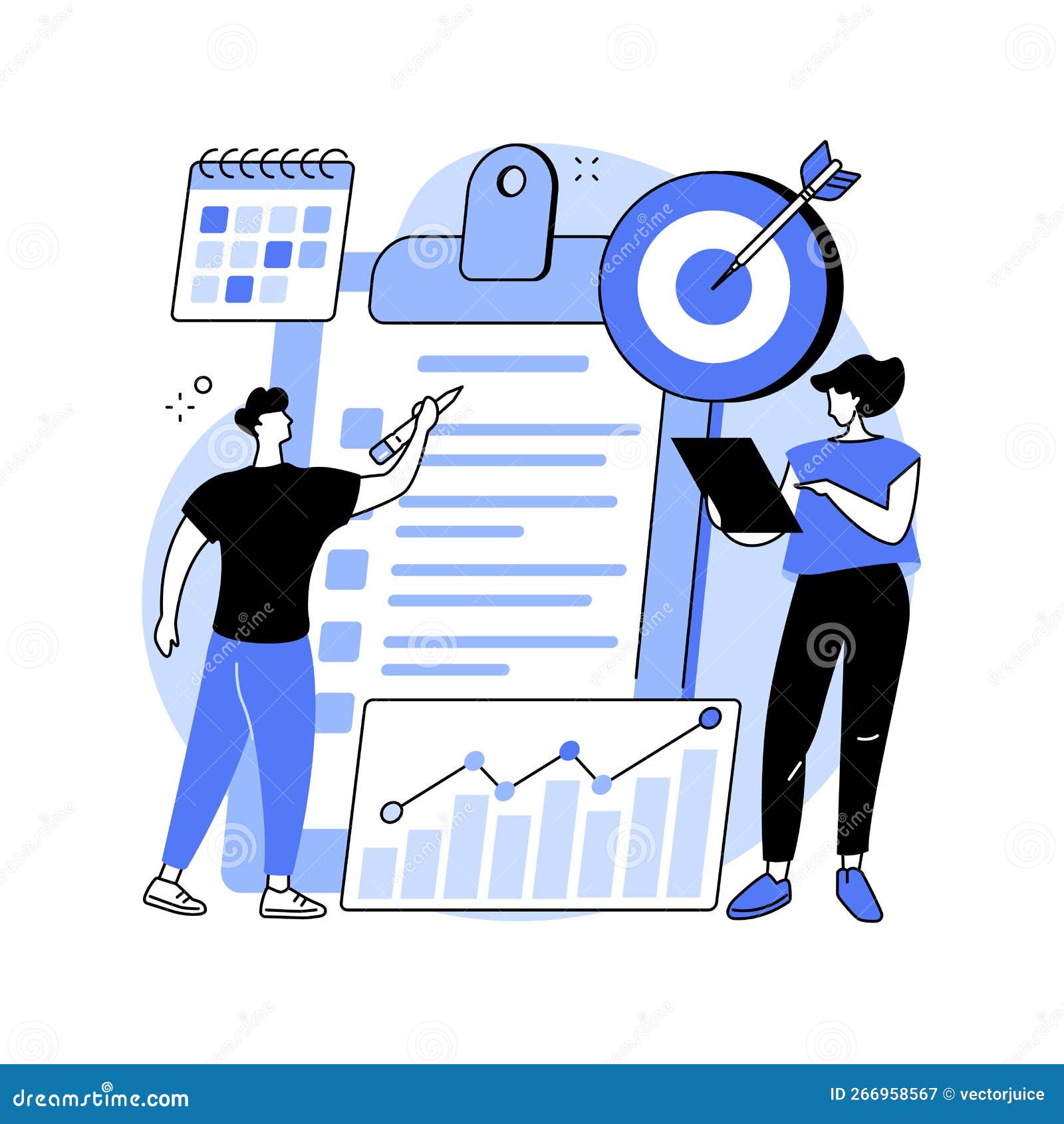 Planning Abstract Concept Vector Illustration Stock Vector ...