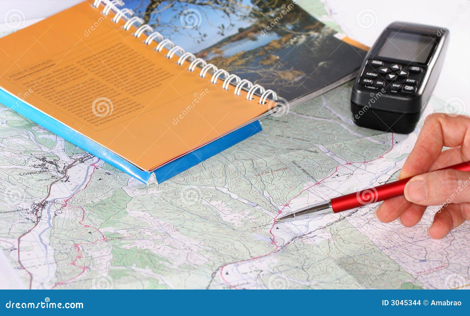 Planning the Adventure stock photo. Image of explore, orientation - 3045344