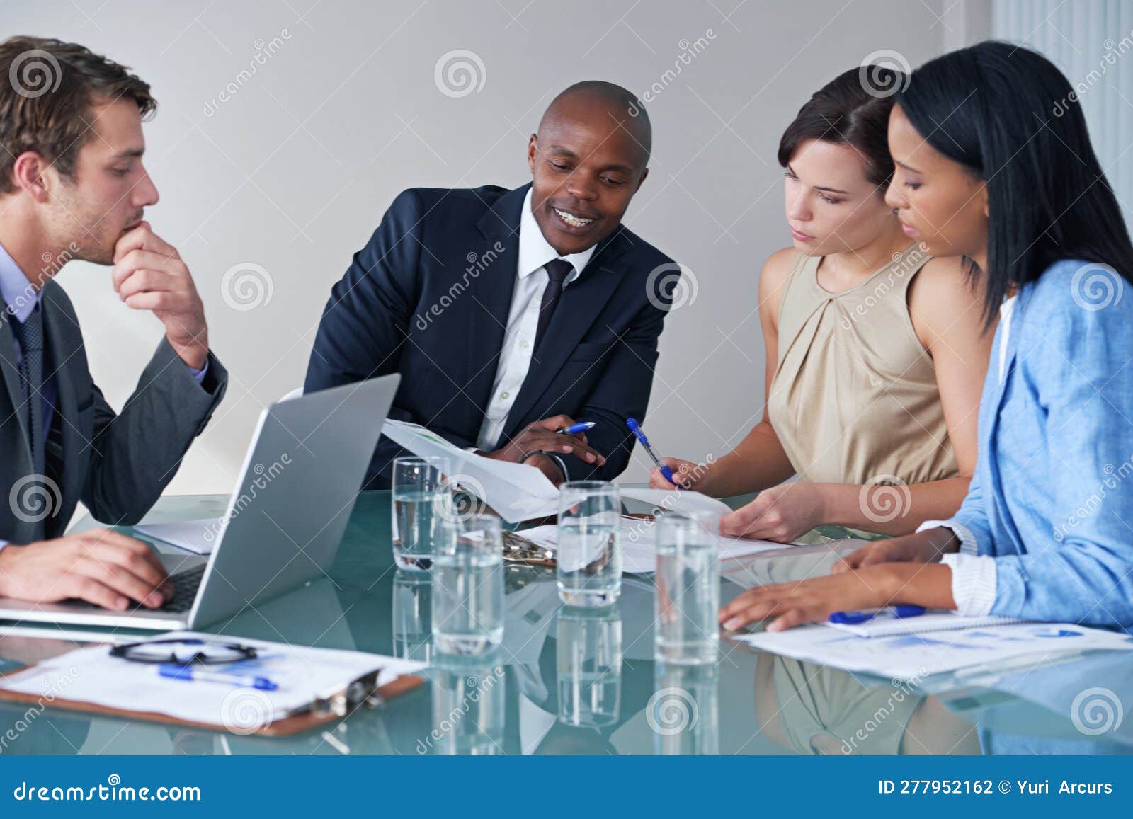 Planning, Analytics and Strategy with Business People in Meeting for ...