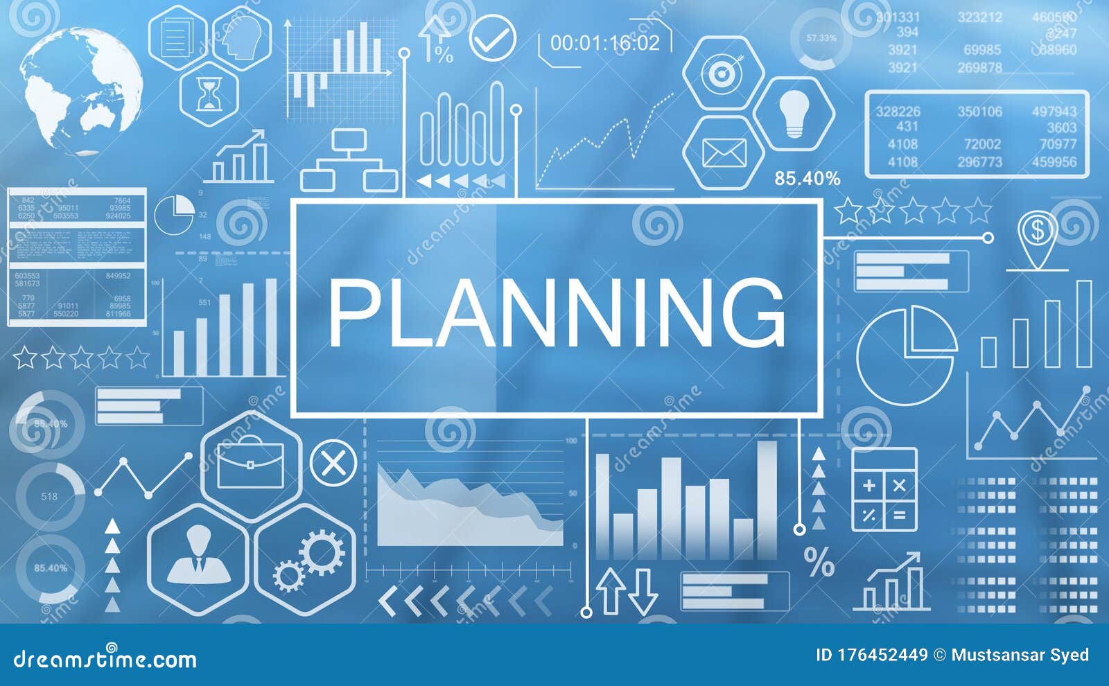 Planning, Animated Typography Stock Illustration - Illustration of ...