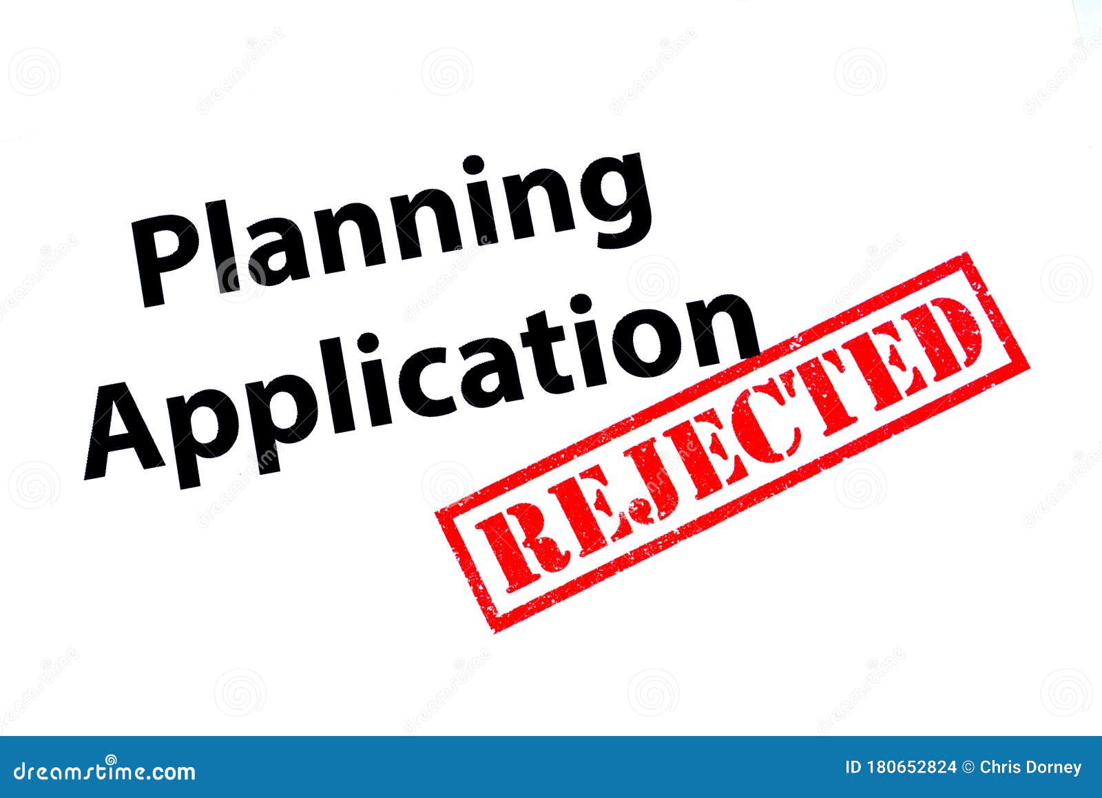 Planning Application Rejected Stock Illustration - Illustration of ...