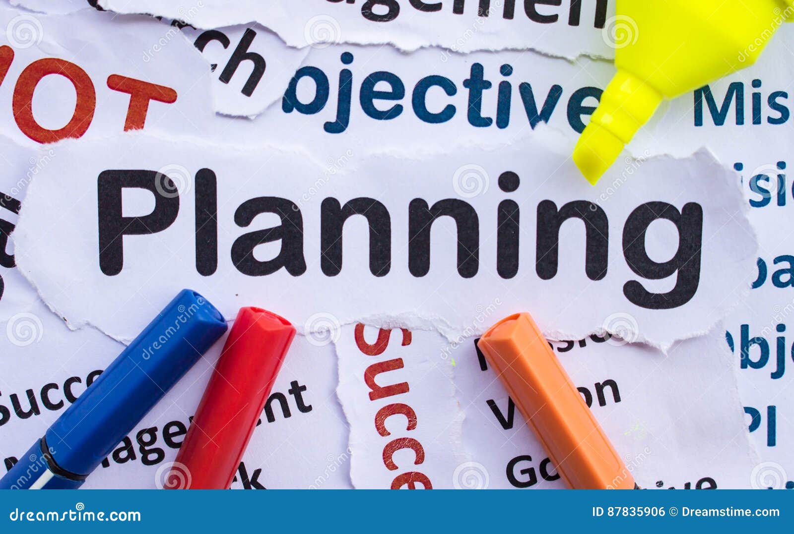 Planning Banner stock photo. Image of growth, strategic - 87835906