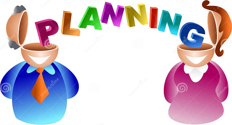 Planning brain stock illustration. Illustration of thoughts - 698283