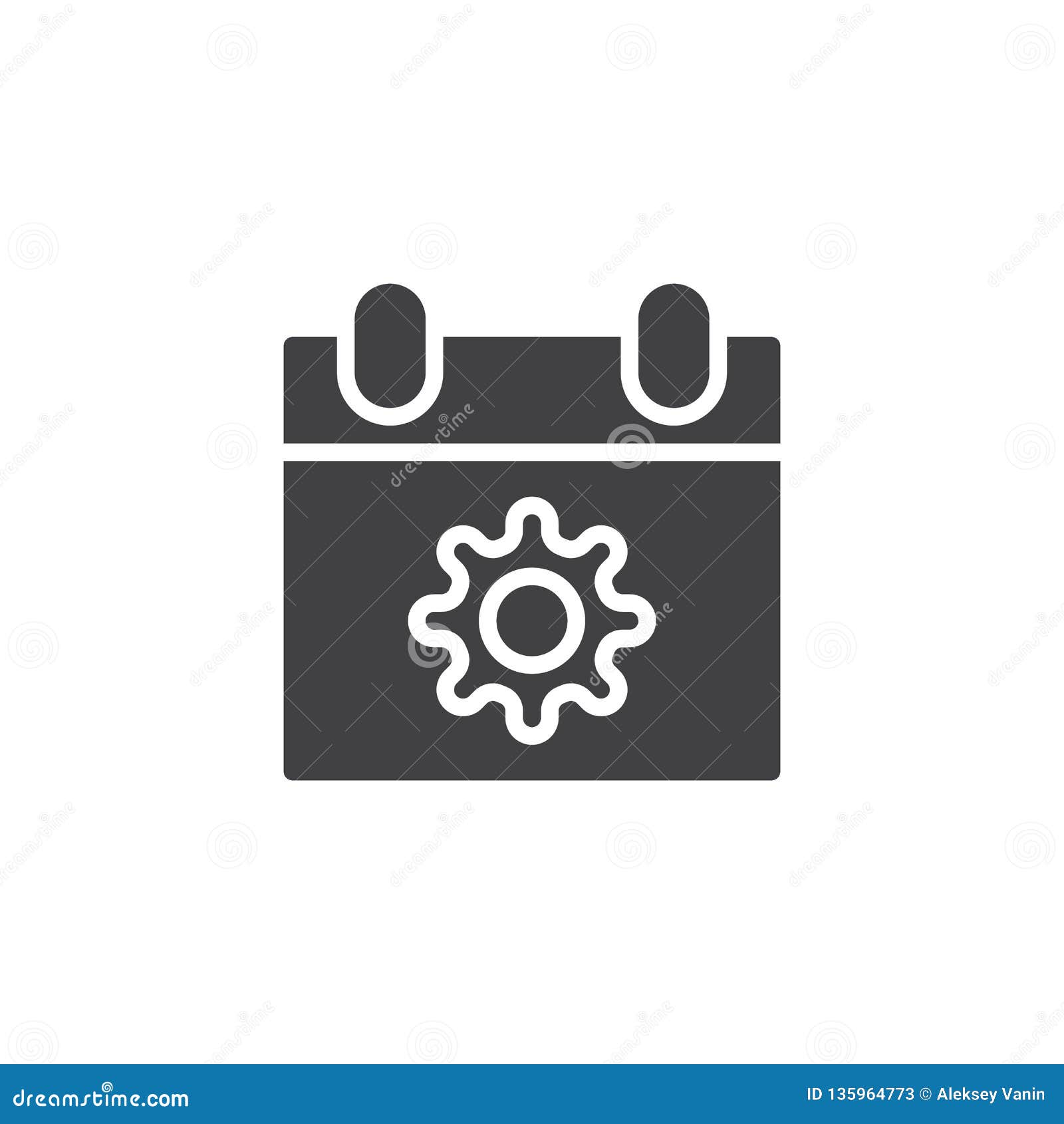 Planning Calendar Vector Icon Stock Vector - Illustration of pixel ...