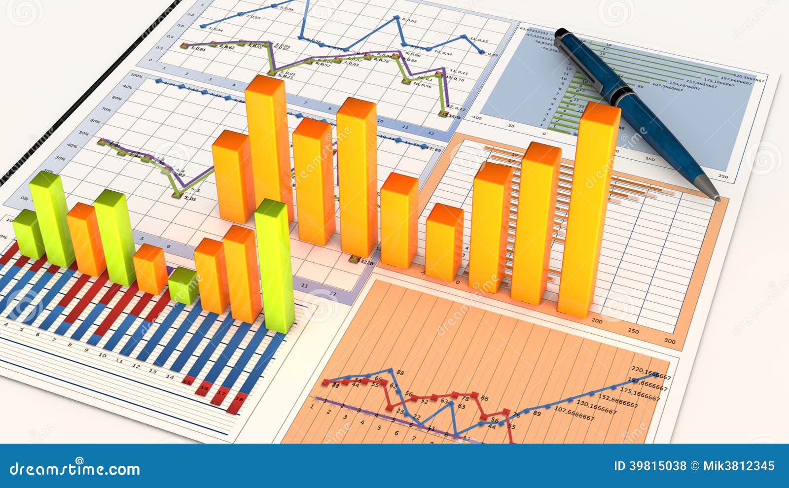 Planning charts stock illustration. Illustration of creative - 39815038