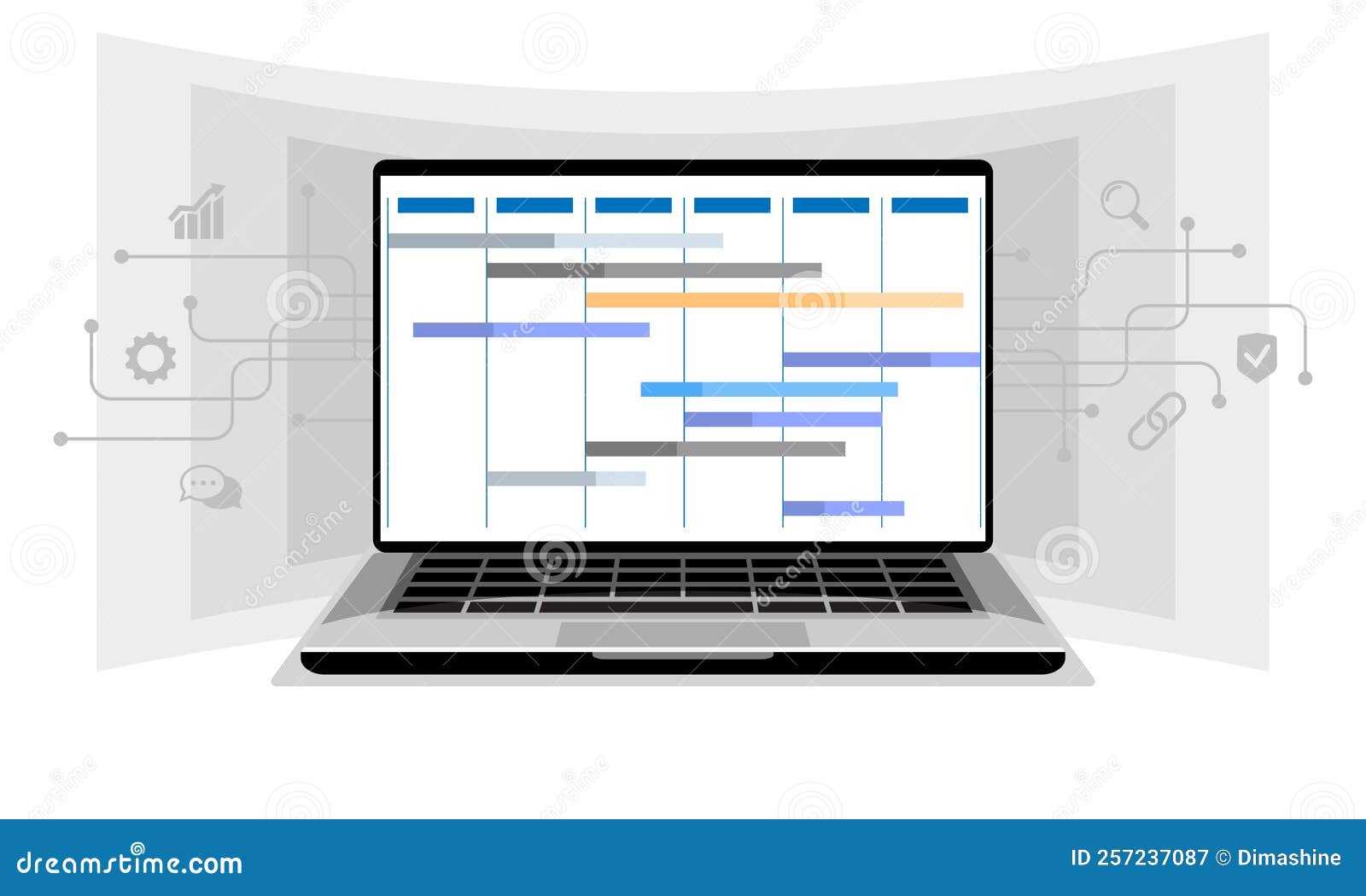 Planning Concept. Digital Online Calendar, Work Tasks, Making Schedule ...