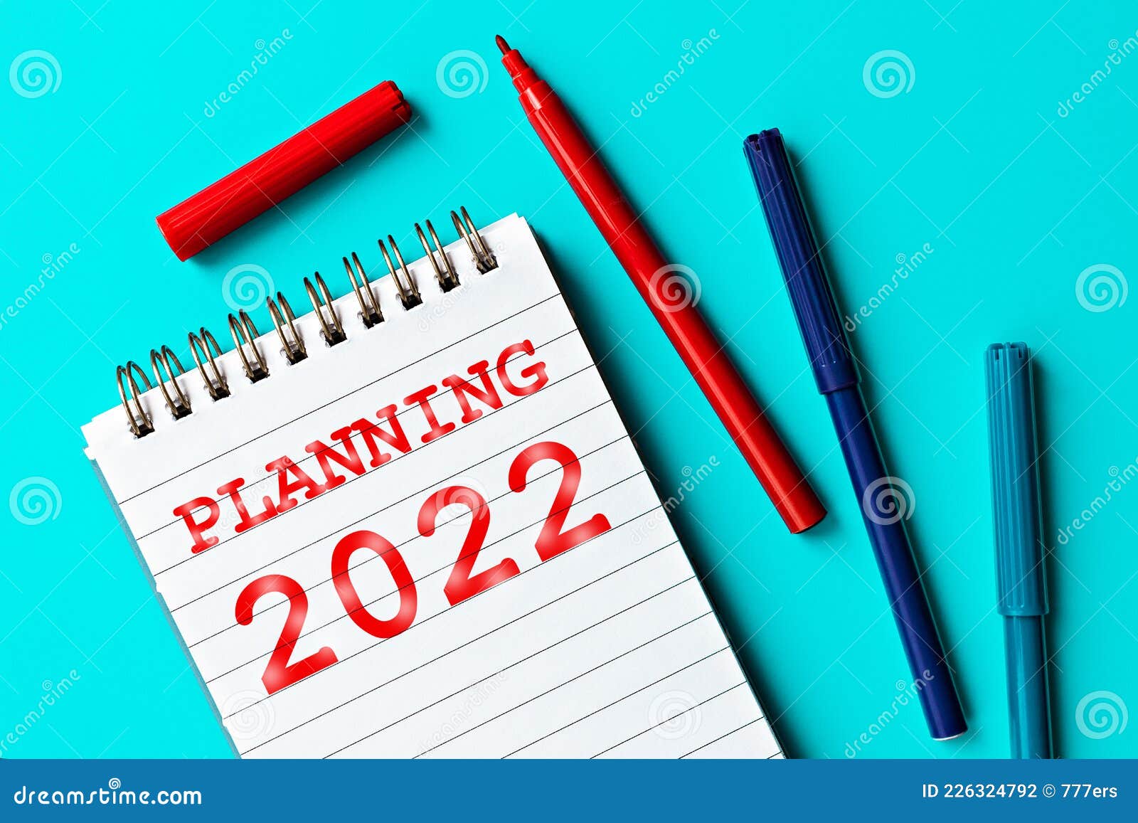 Planning 2022 Concept. Notepad Labeled Planning 2022 and Multi-colored ...