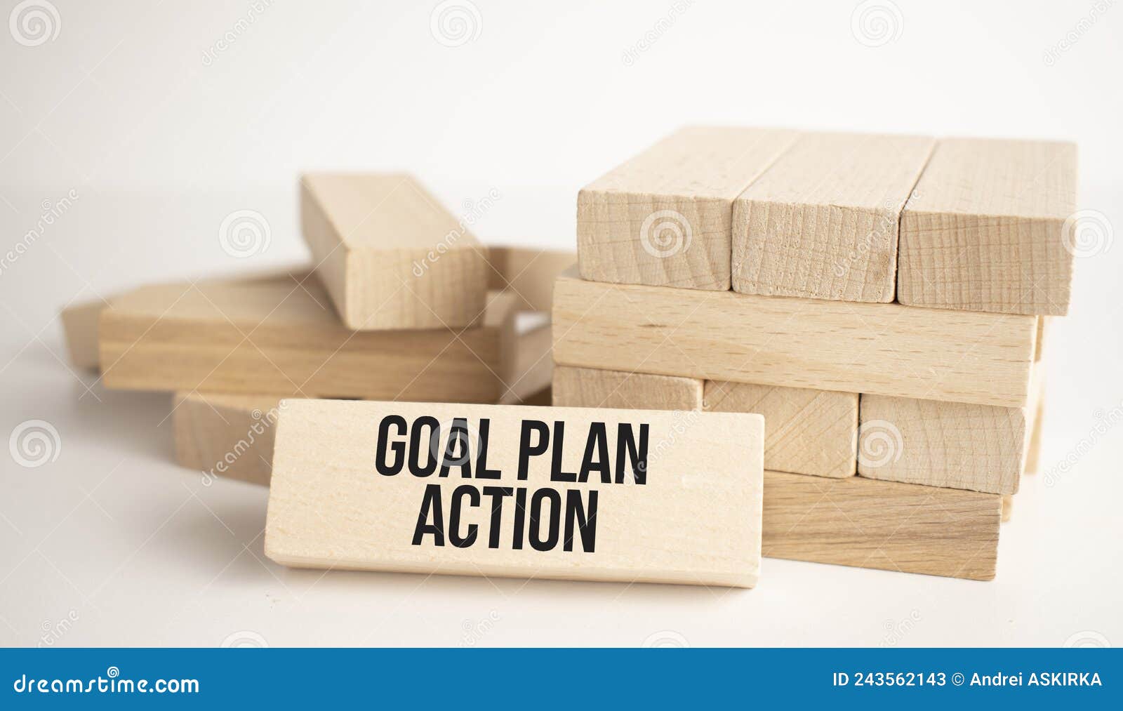 Planning Concept. Plan, Action, Goal Sequence of Actions. Clear ...