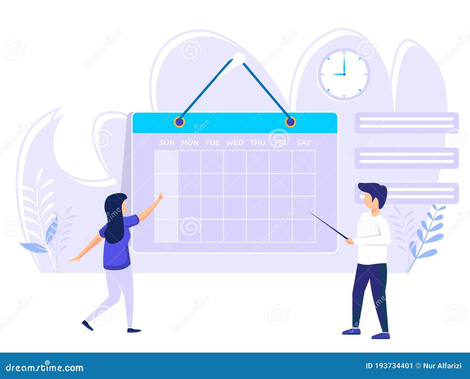 Planning Concept. Time Schedule by Showing the Time Schedule Stock ...