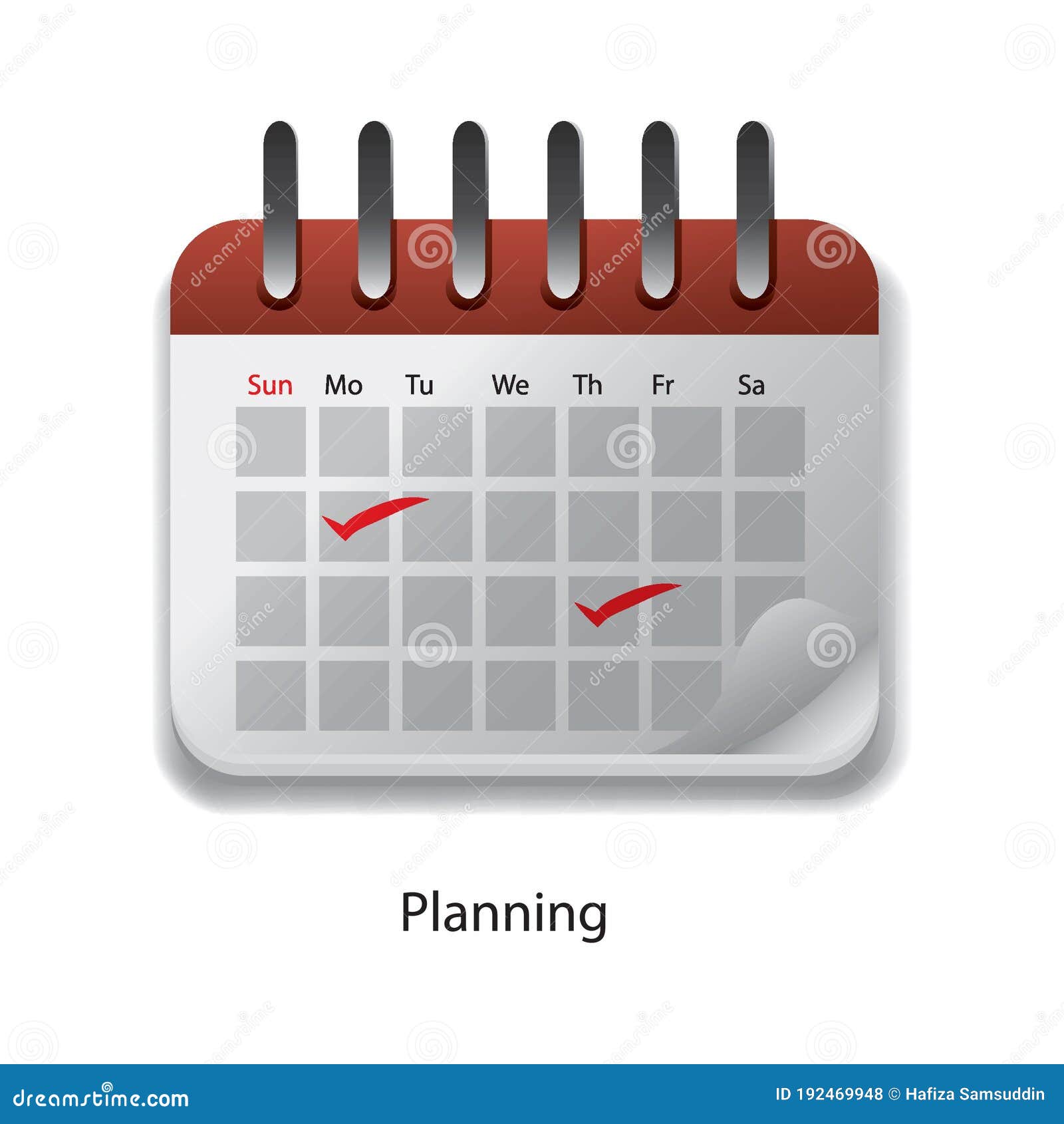 Planning Concept. Vector Illustration Decorative Design Stock Vector ...