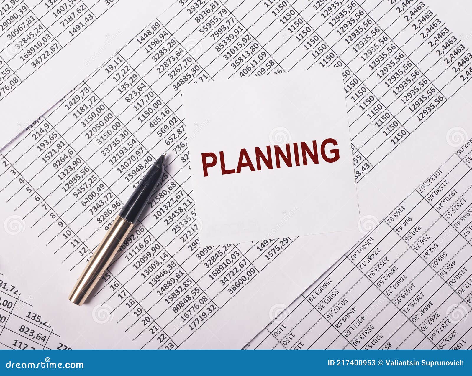 Planning Concept. Word Plan on Paper Sheet Stock Image - Image of ...