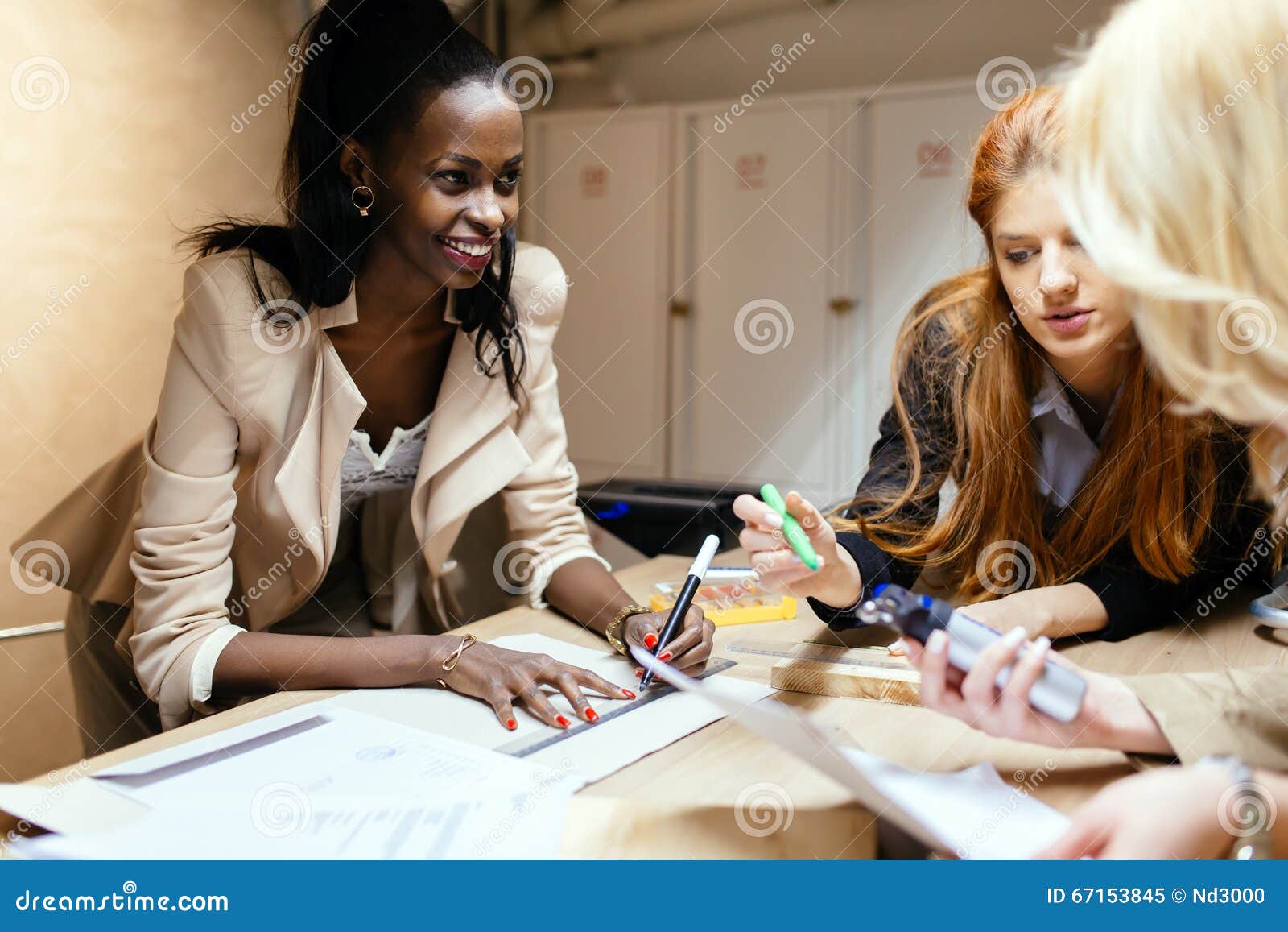 Planning and Creative Work by Group of Designers Stock Image - Image of ...