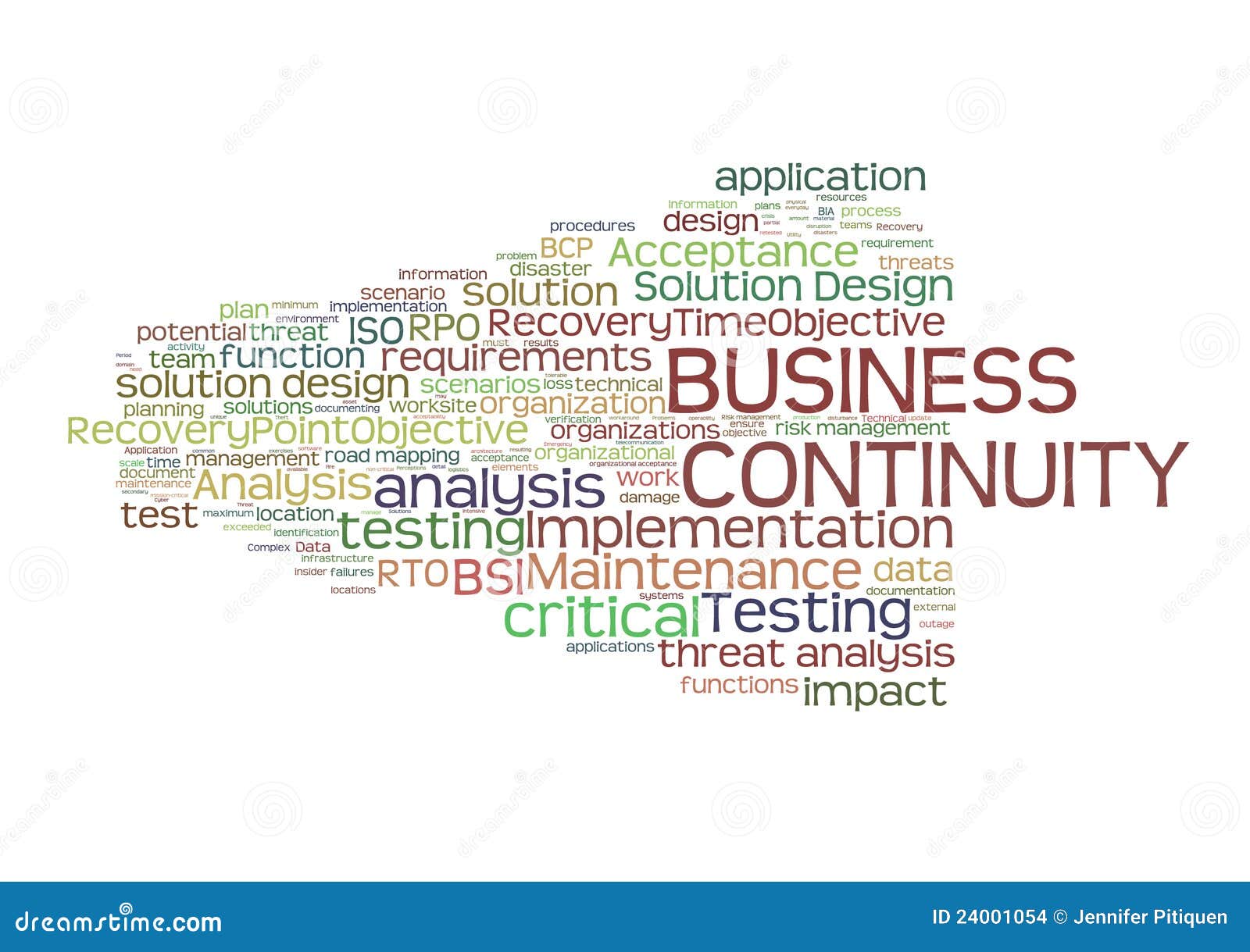Planning De Bedrijfs Van De Continuïteit Stock Illustratie ...
