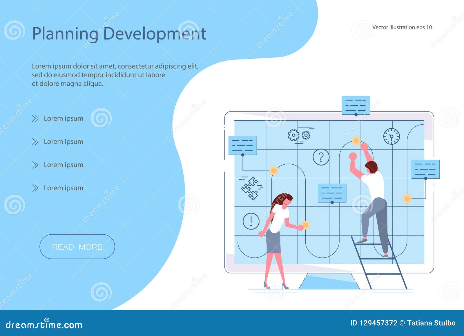 Planning Development of Ideas Concept Stock Vector - Illustration of ...