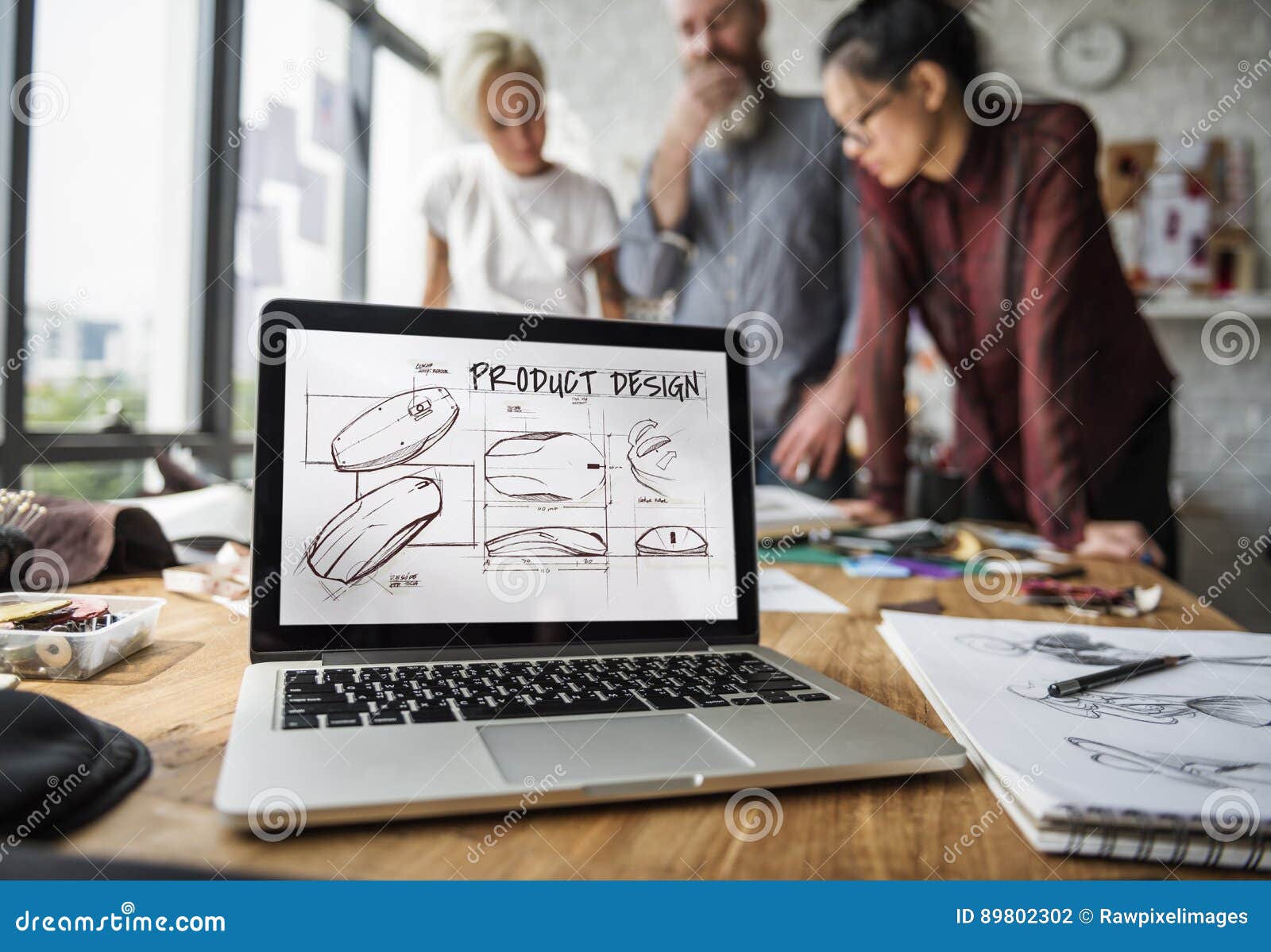 Planning Draft Product Work Concept Stock Photo - Image of computer ...