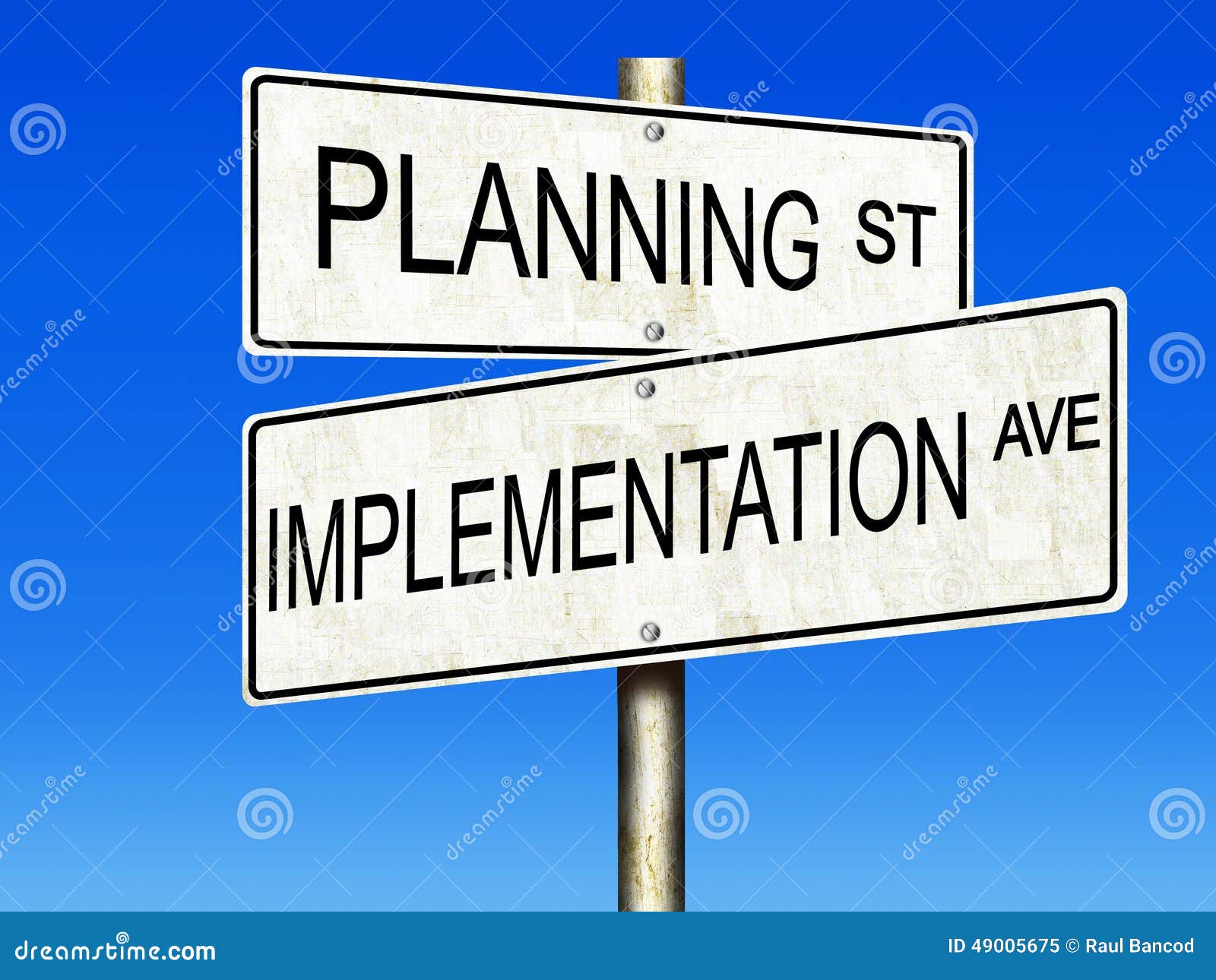 Planning en Implementatie stock illustratie. Illustration of ...