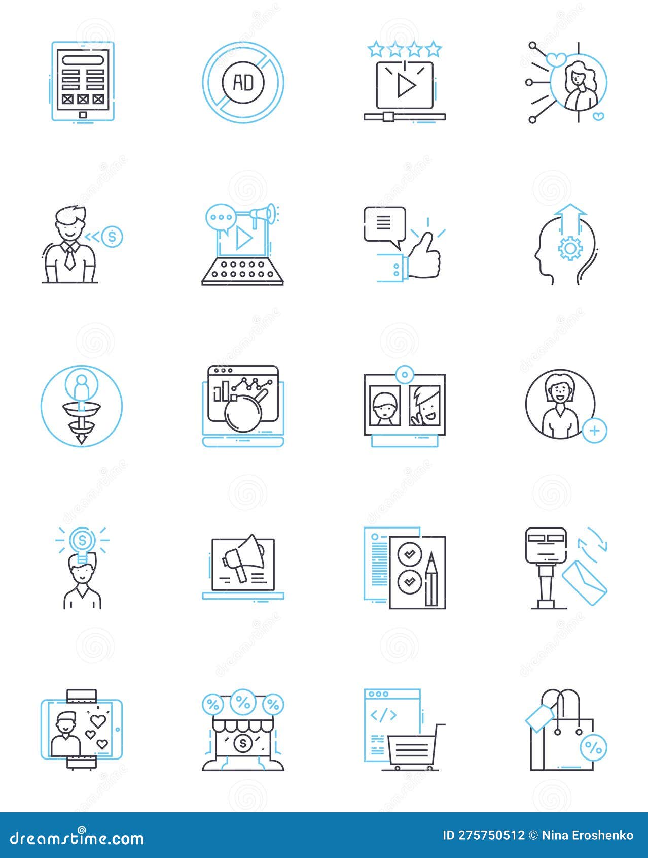 Execution Implementation Line Icons Collection Implementation Execution Implementation Plan